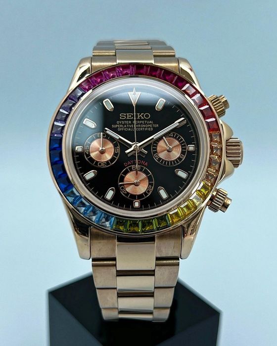 Custom Seiko Daytona Rainbow 39mm | Grailed