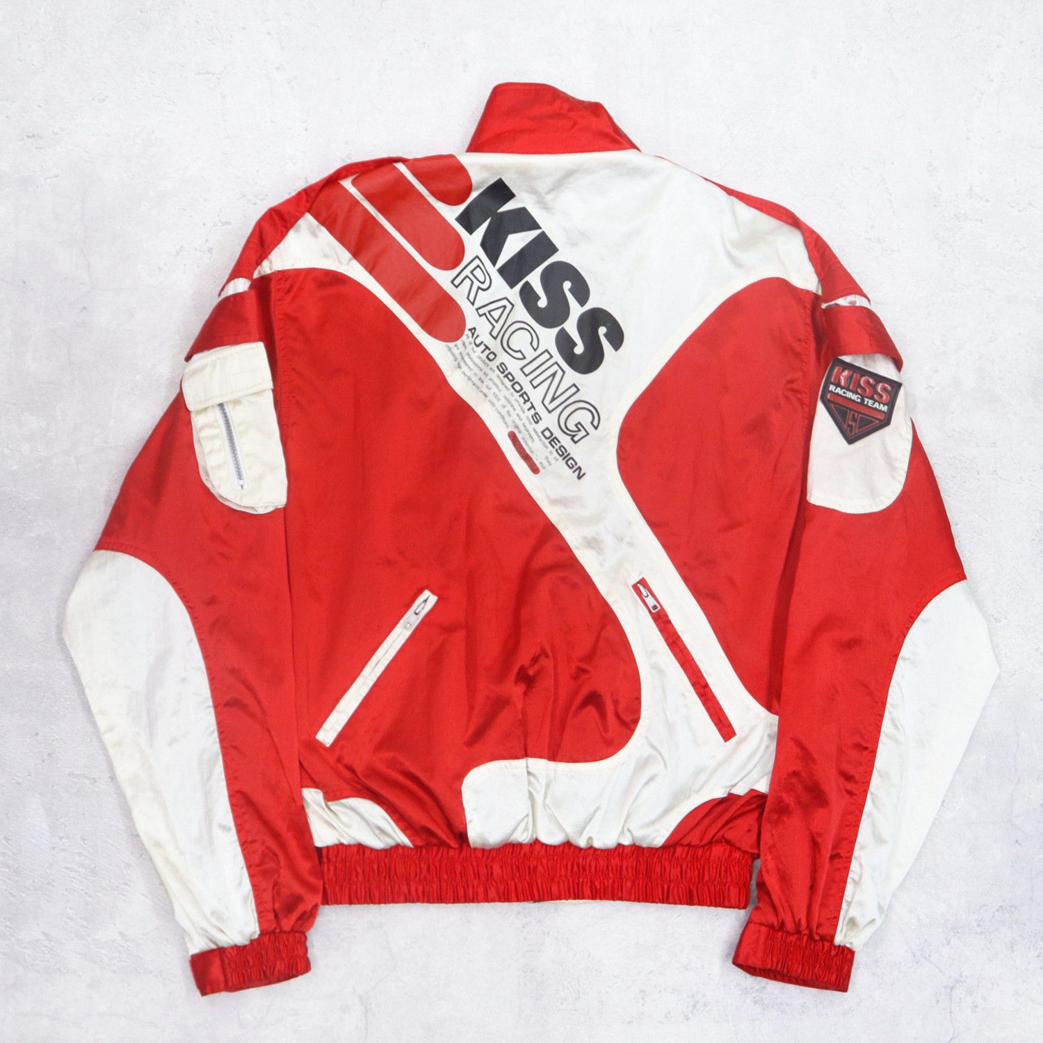 KISS × Racing × Vintage KISS RACING Big Logo Bomber Racing Team Jacket ...