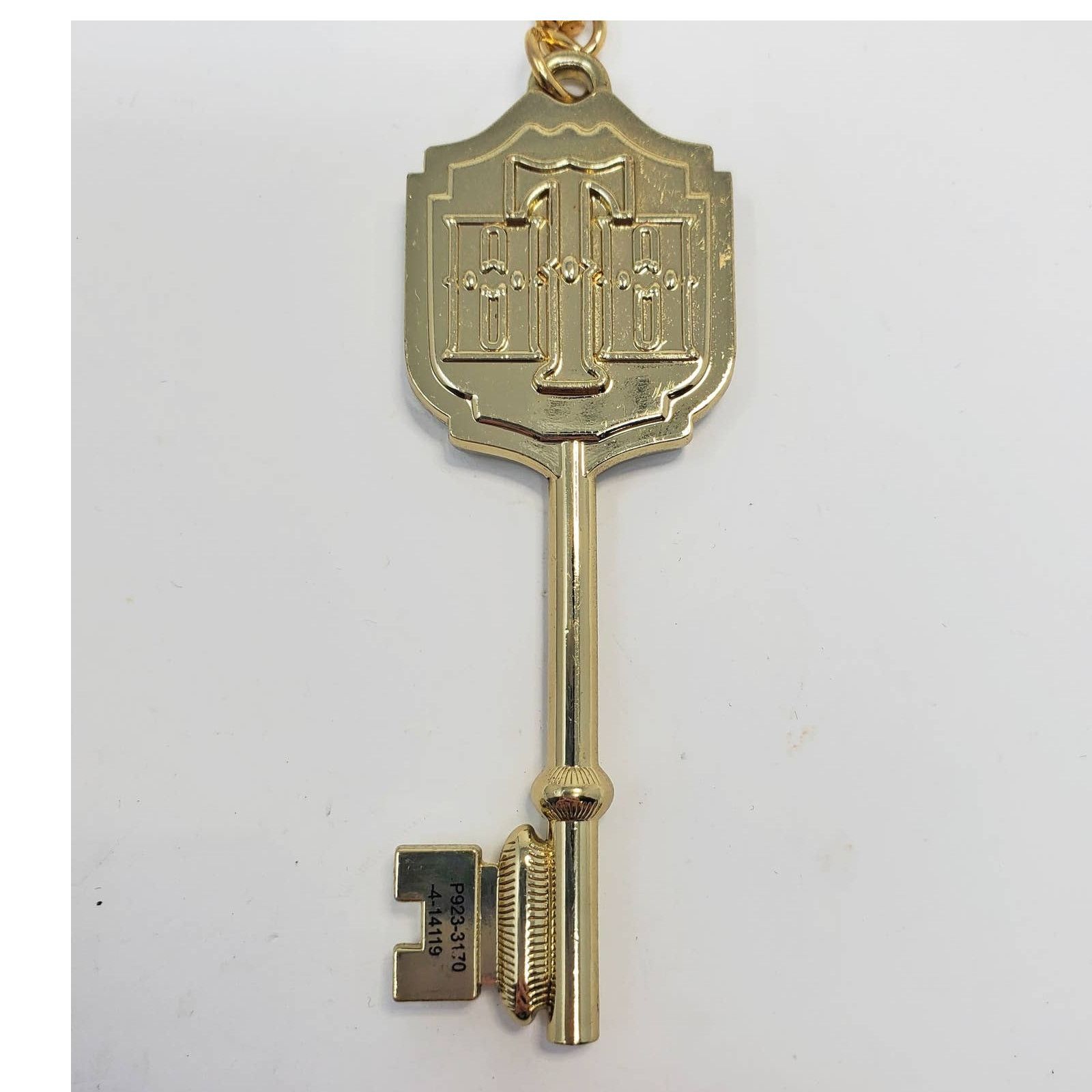 Disney Disney Parks Tower Terror Gold-Toned Skeleton Key Keychain | Grailed
