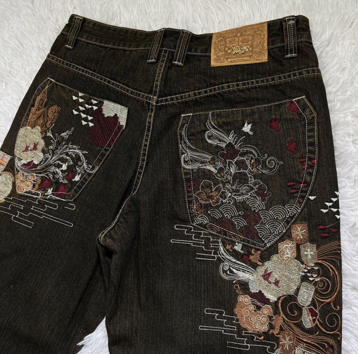 Japanese Brand 🇯🇵🔥Japanese Brand wagara embroidered jeans baggy denim ...