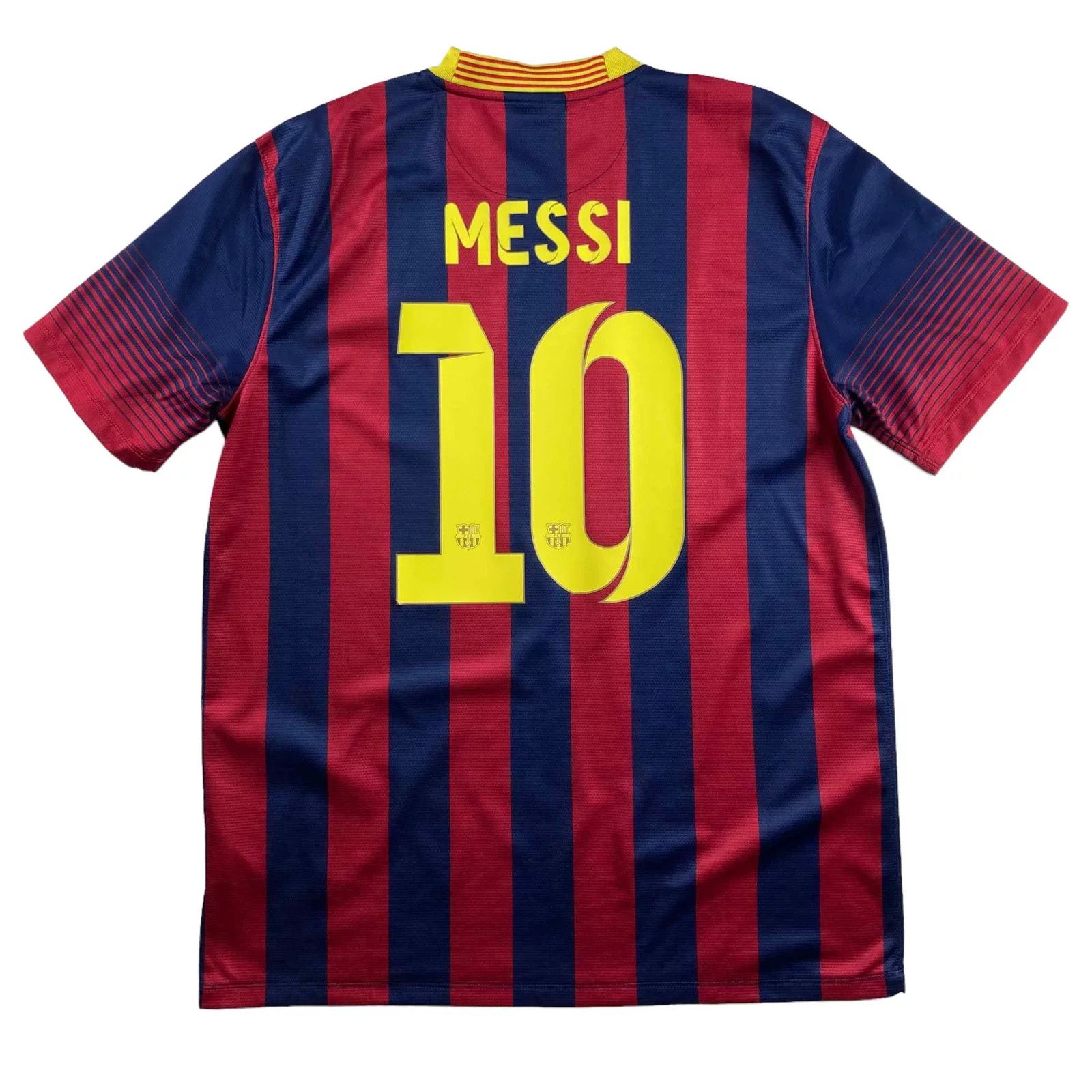 Nike FC Barcelona 2013-14 Nike home Lionel Messi soccer jersey L | Grailed
