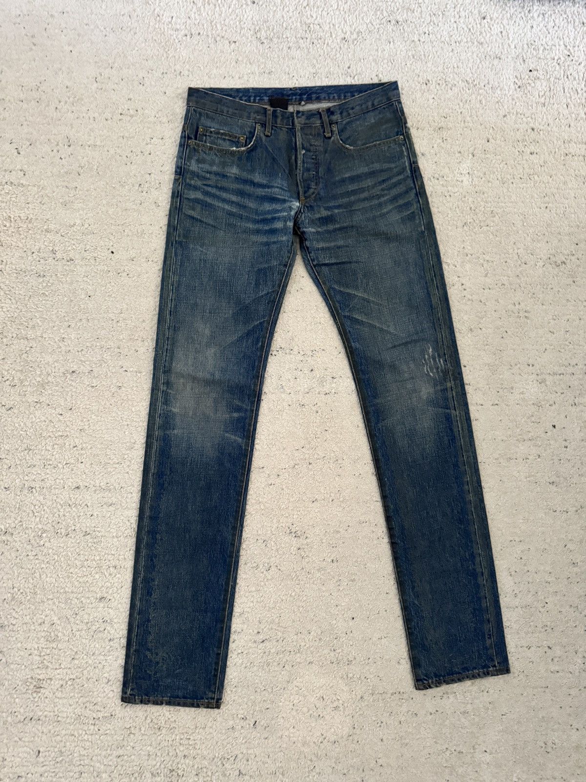 Dior × Hedi Slimane Dior Hedi Slimane Blue Luster Denim | Grailed
