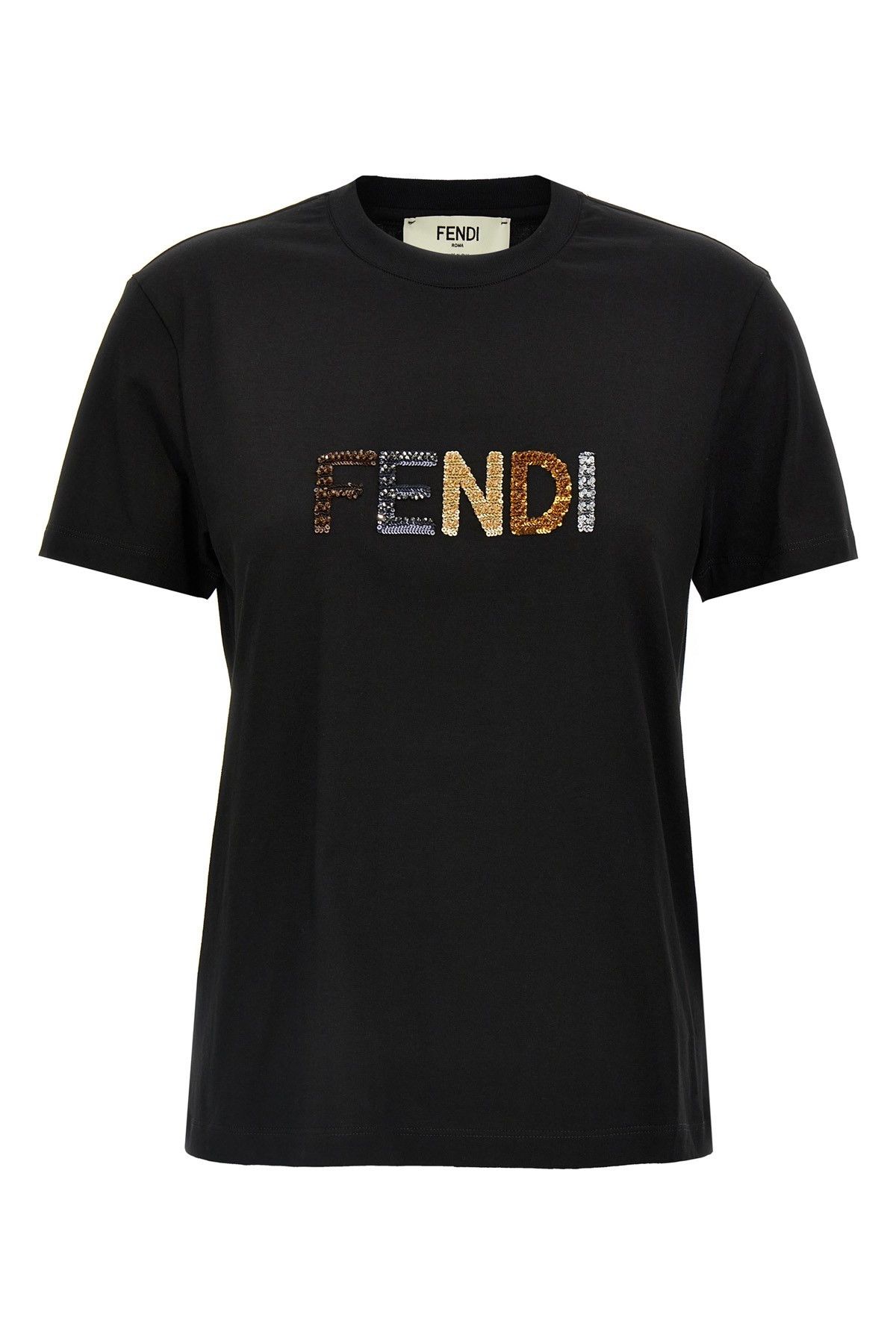 Fendi Logo embroidery t-shirt | Grailed