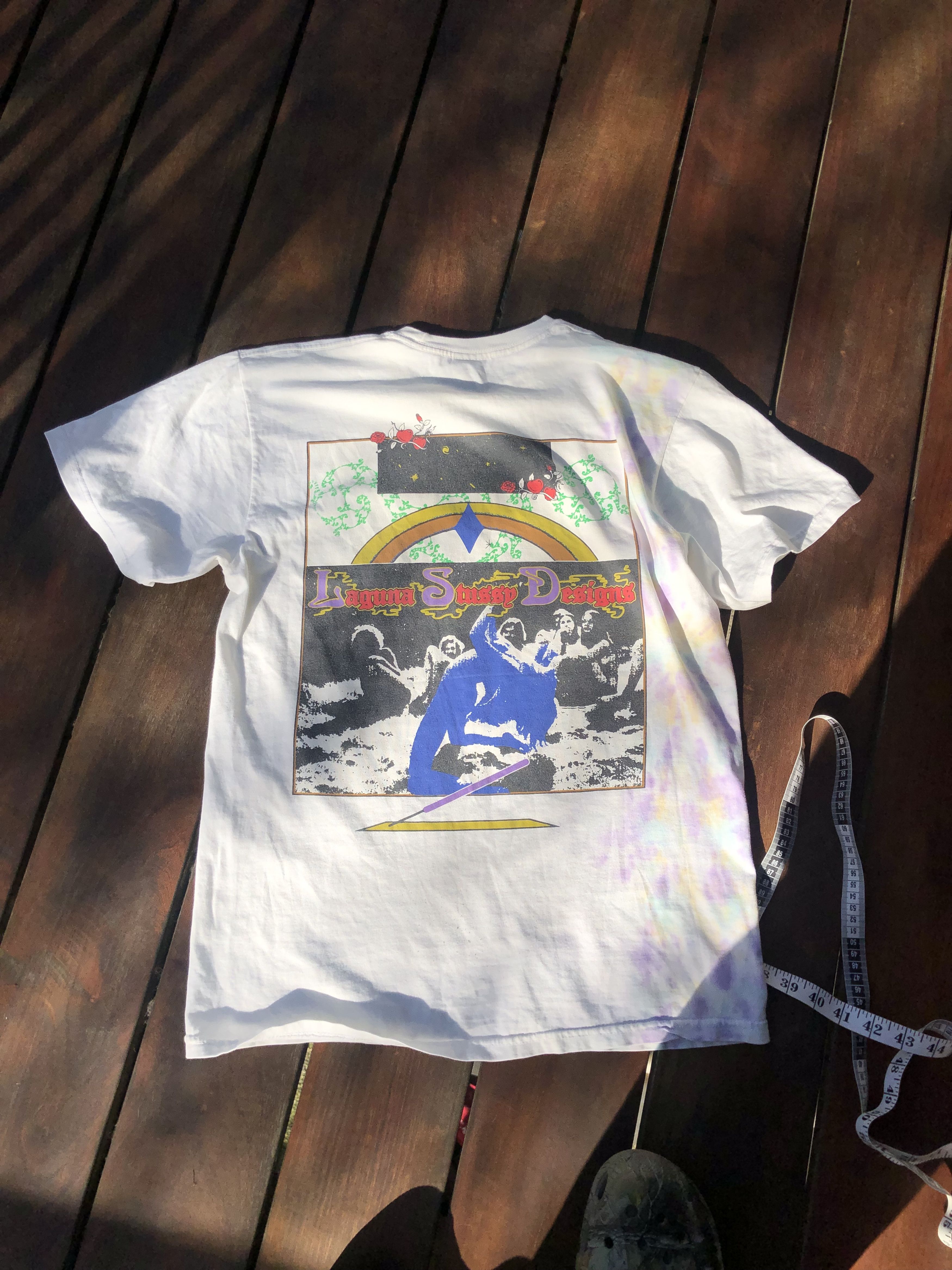 Stussy Rare Tie Dye Peace Sign T shirt | Grailed