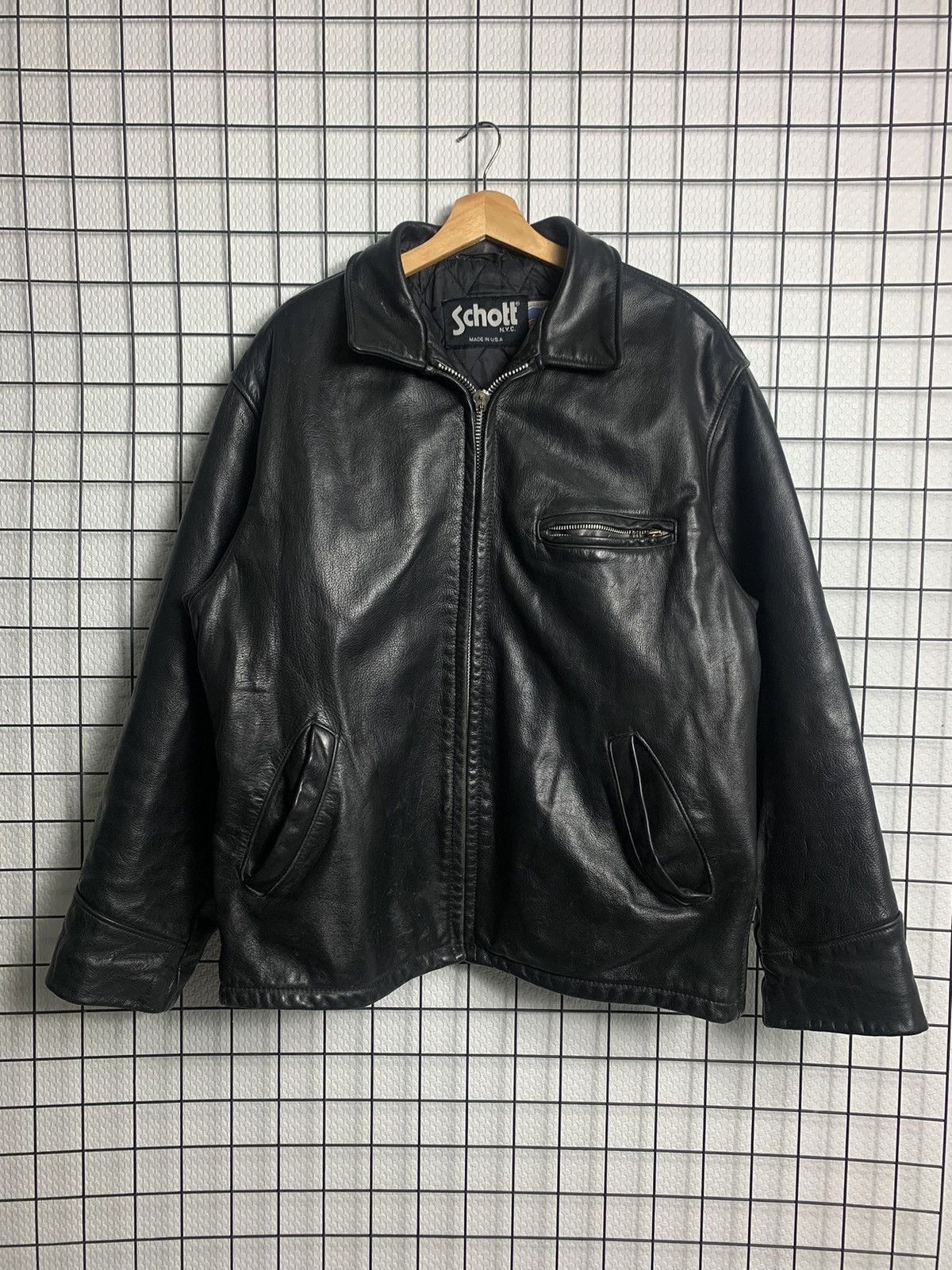 Schott Schott vintage 90s leather jacket made in USA | Grailed