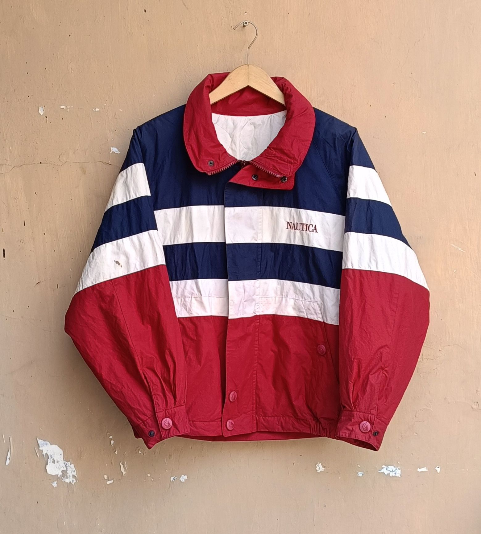 Nautica × Streetwear Nautica jacket vintage colorblock | Grailed