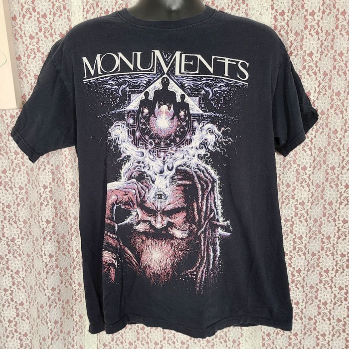 Fruit Of The Loom rare fruit of the loom monuments band t-shirt large ...