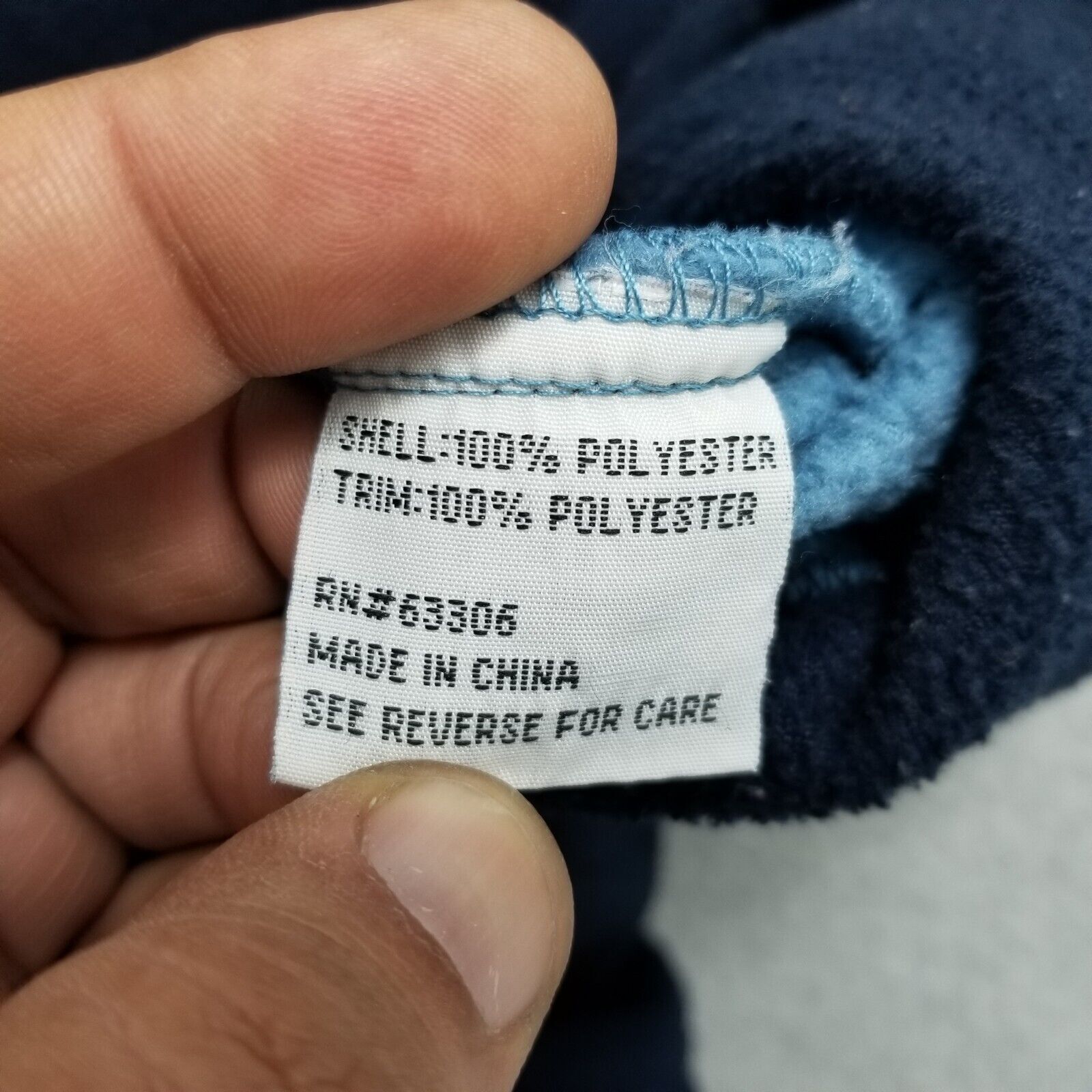 Other Wilson Jacket Mens Large Blue Zip Fleece Pullover Mock Neck | Grailed