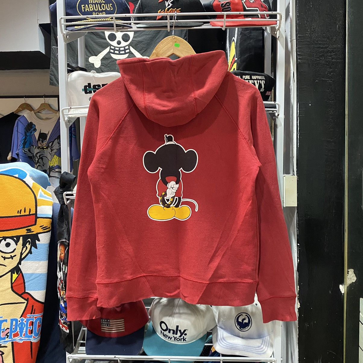 Mickey Mouse VTG NUMBER NINE INSPIRED DESIGN MICKEY MOUSE HOODIE BIG ...