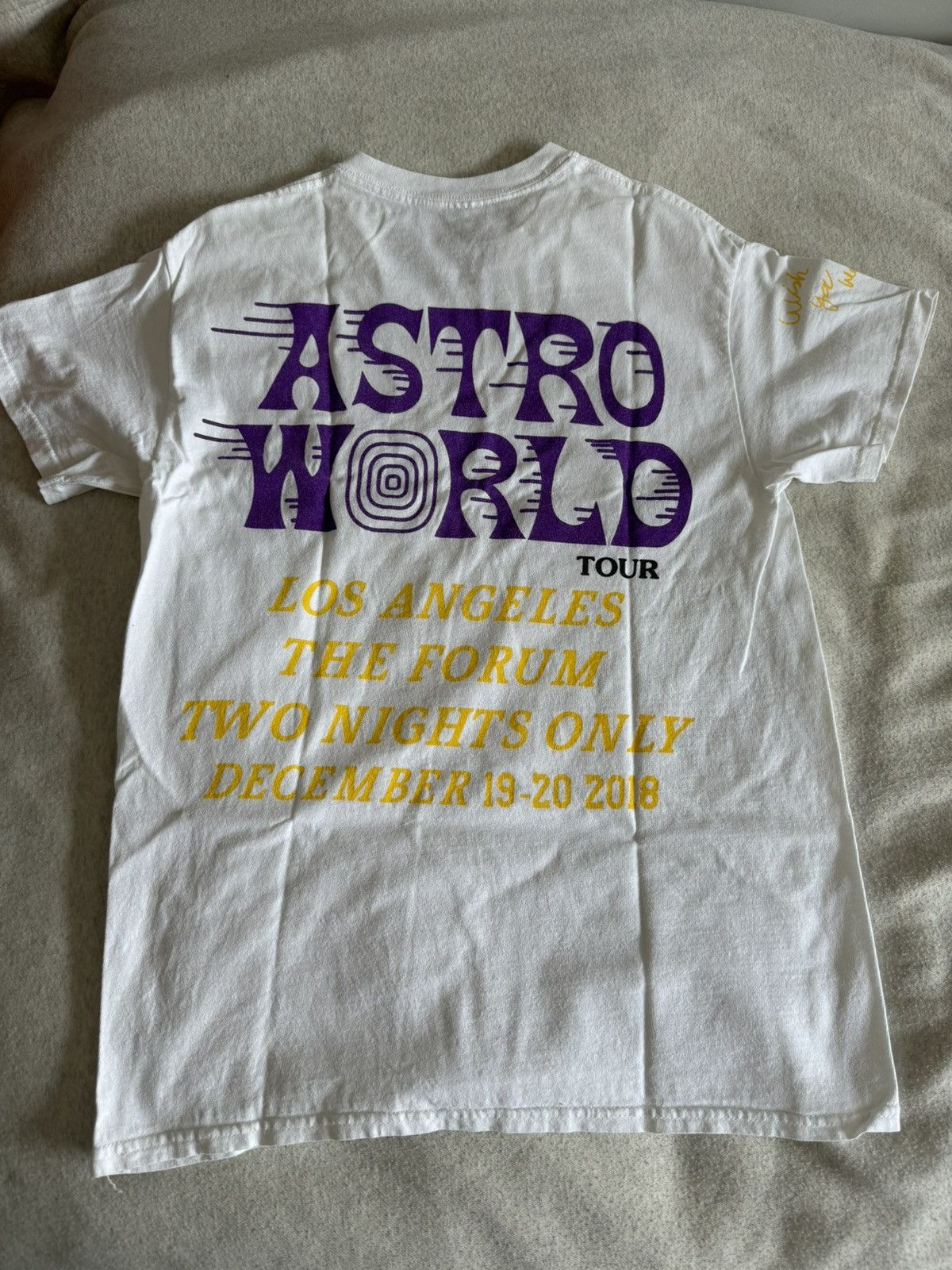 Travis Scott Travis Scott Astroworld Tee LA The Forum Exclusive Medium ...