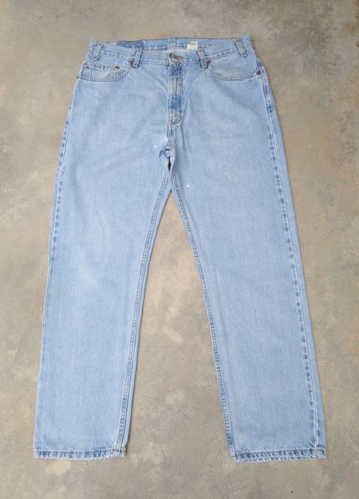 Vintage Vintage Levi's Jeans 505 Light Wash Distressed Denim 36x30 | Grailed