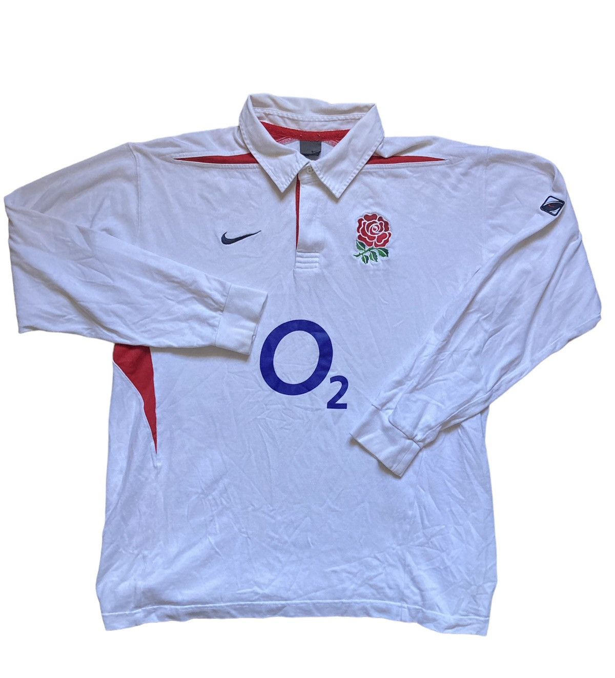 Nike Rare Vintage England Rugby Nike Jersey O2 blokcore | Grailed