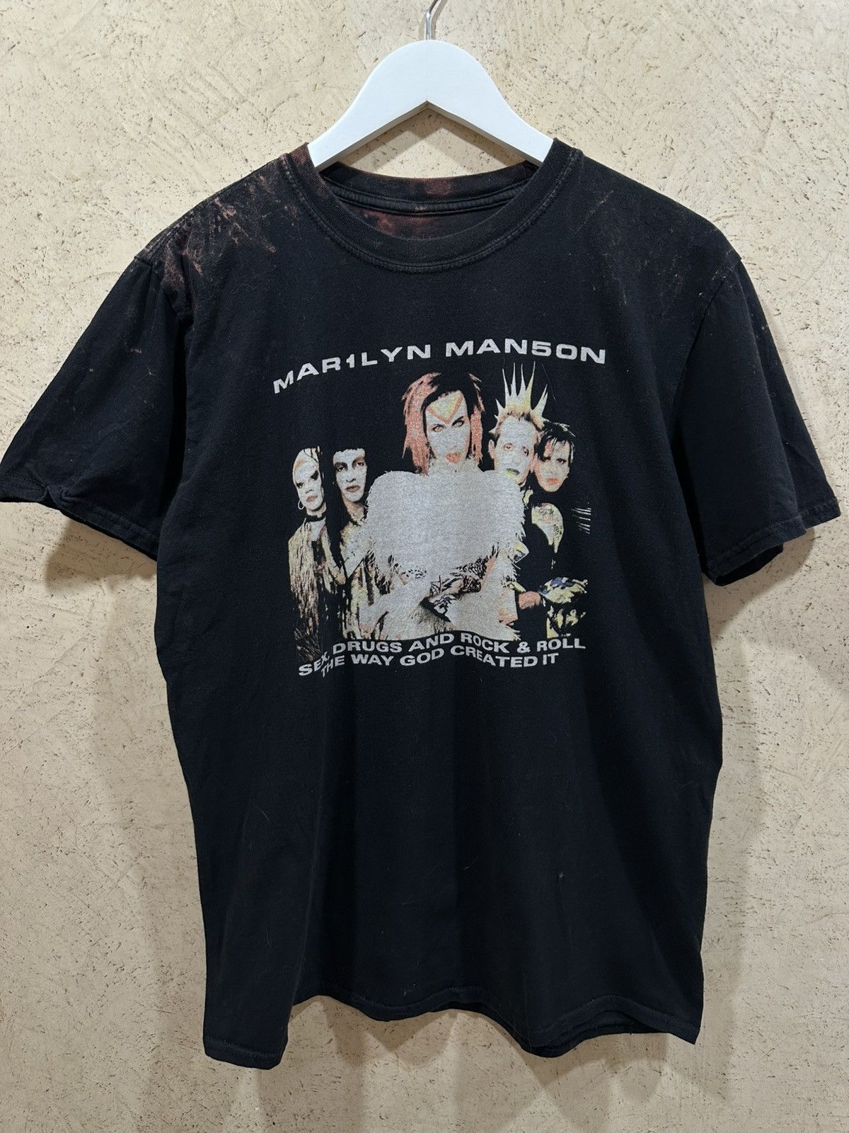 Marilyn Manson Vintage Marilyn Manson 99' Rock is Dead Tour Tee | Grailed