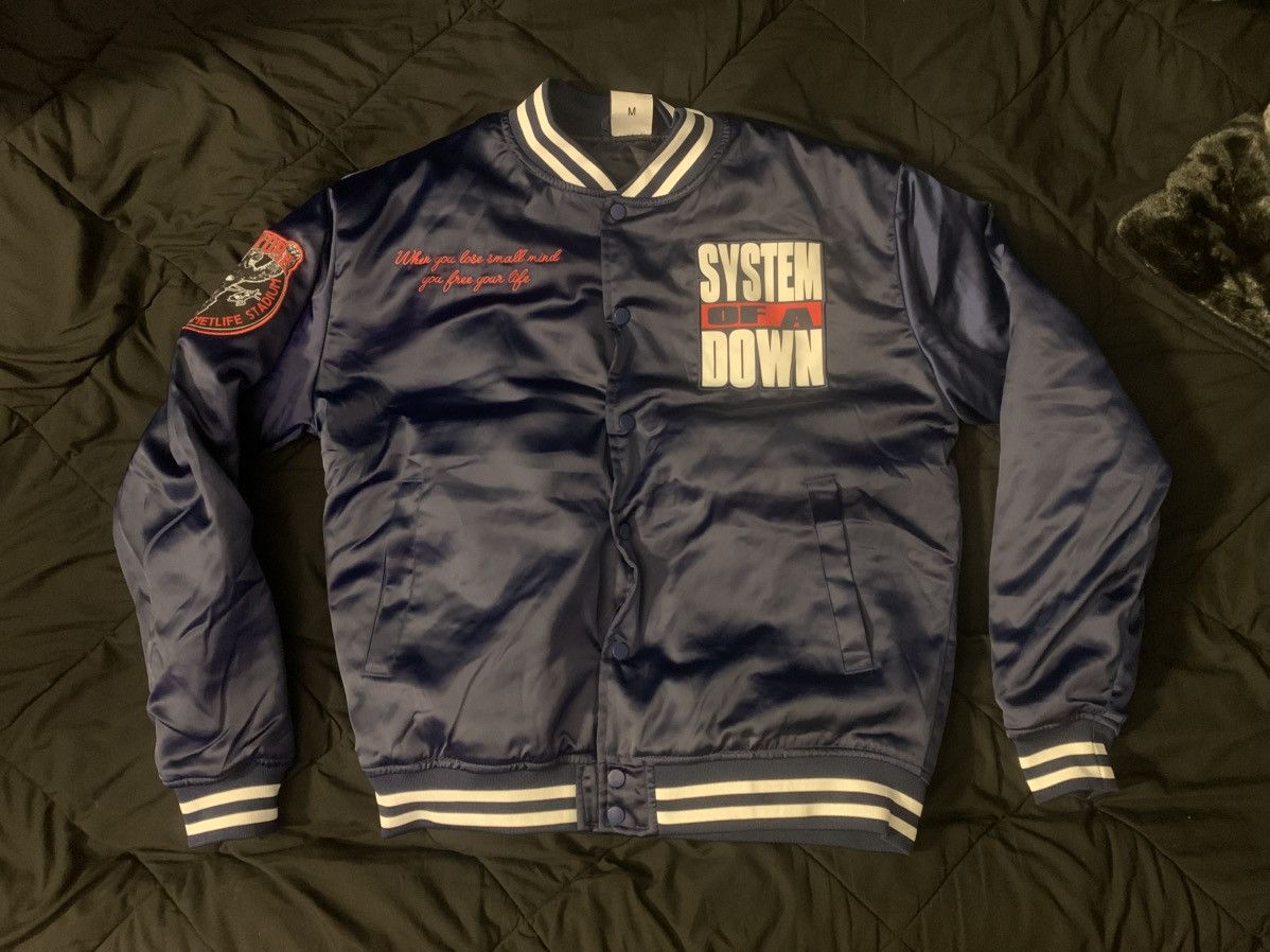 Other System Of A Down Blue Bomber Jacket - XL Metlife 2025 Tour | Grailed