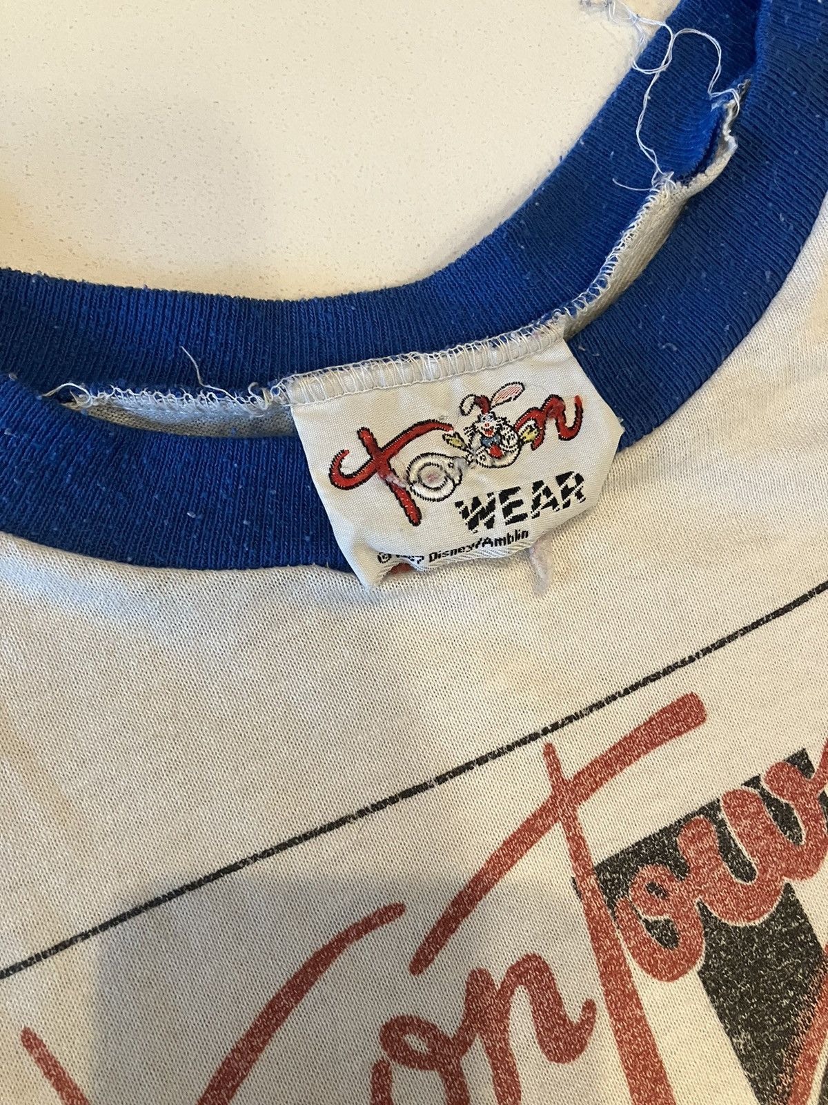 Disney Looney Tunes Roger Rabbit Newspaper Tee | Grailed