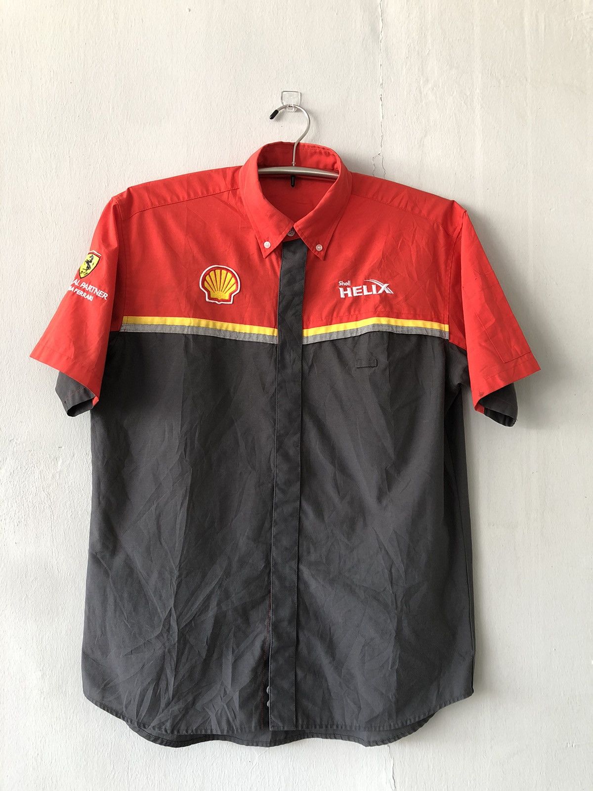 Vintage Shell Helix Technical Partner Scuderia Ferrari Uniform Shirt ...