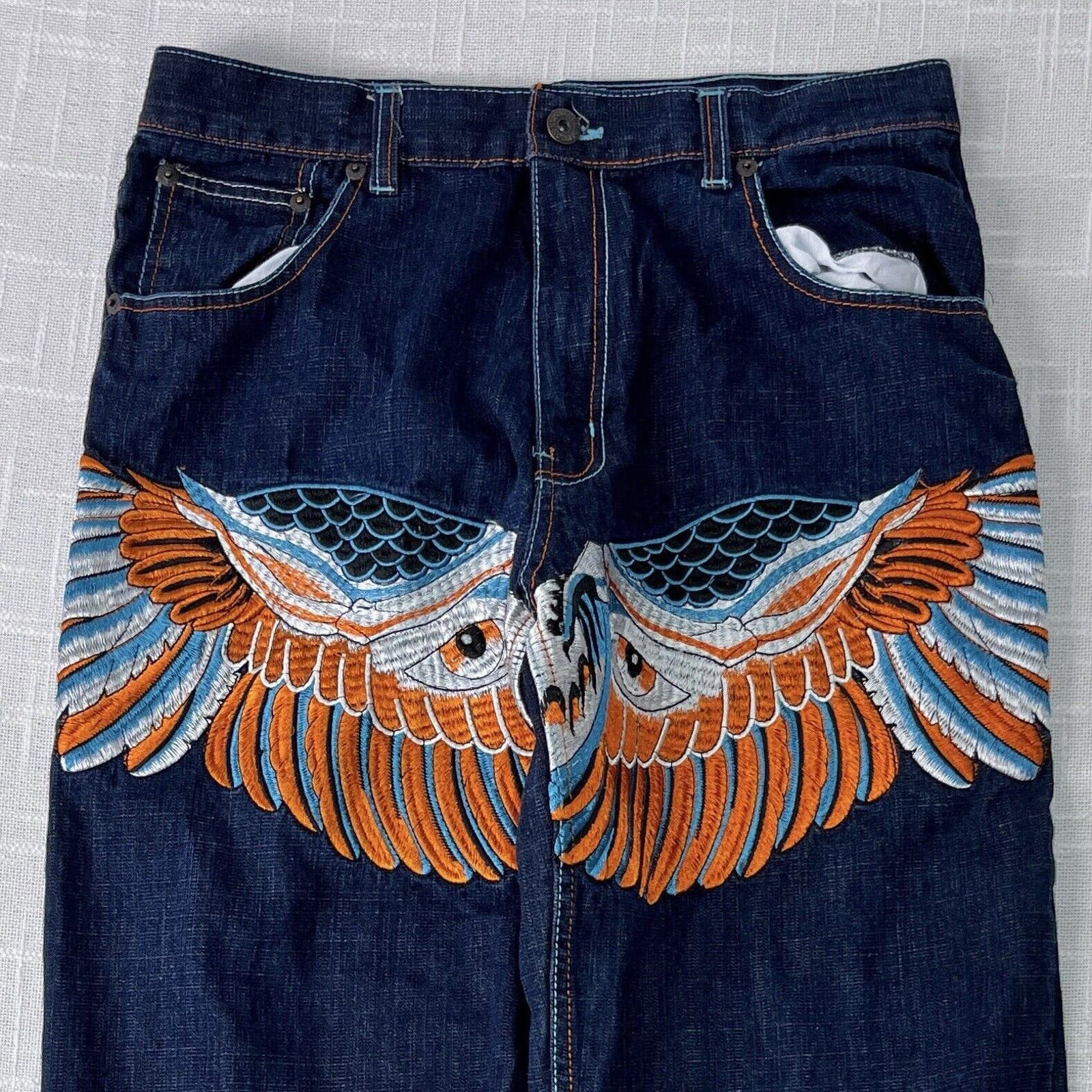 Streetwear × Vintage Evolution In Design Jeans 35x28 Baggy Wide Leg ...