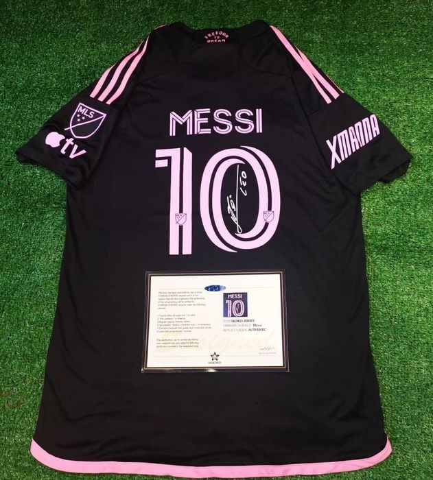 Vintage Inter Miami AWAY Messi 10 23/24 SIGNED Shirt/Jersey + COA | Grailed