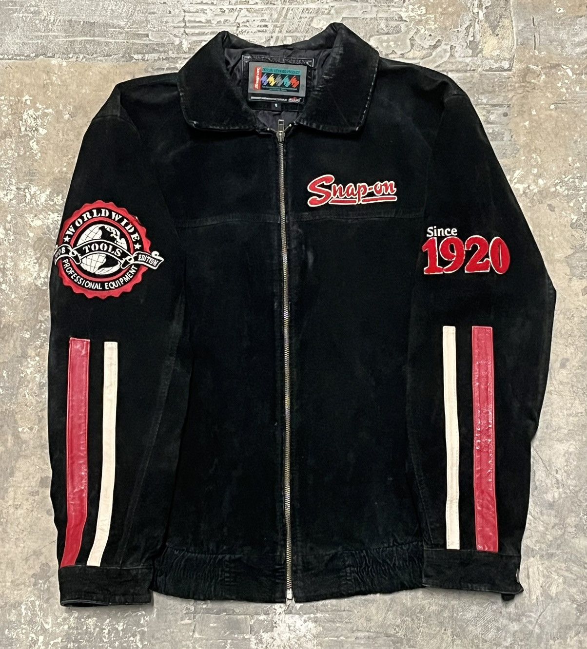 Vintage Rare vintage suede snap on jacket | Grailed