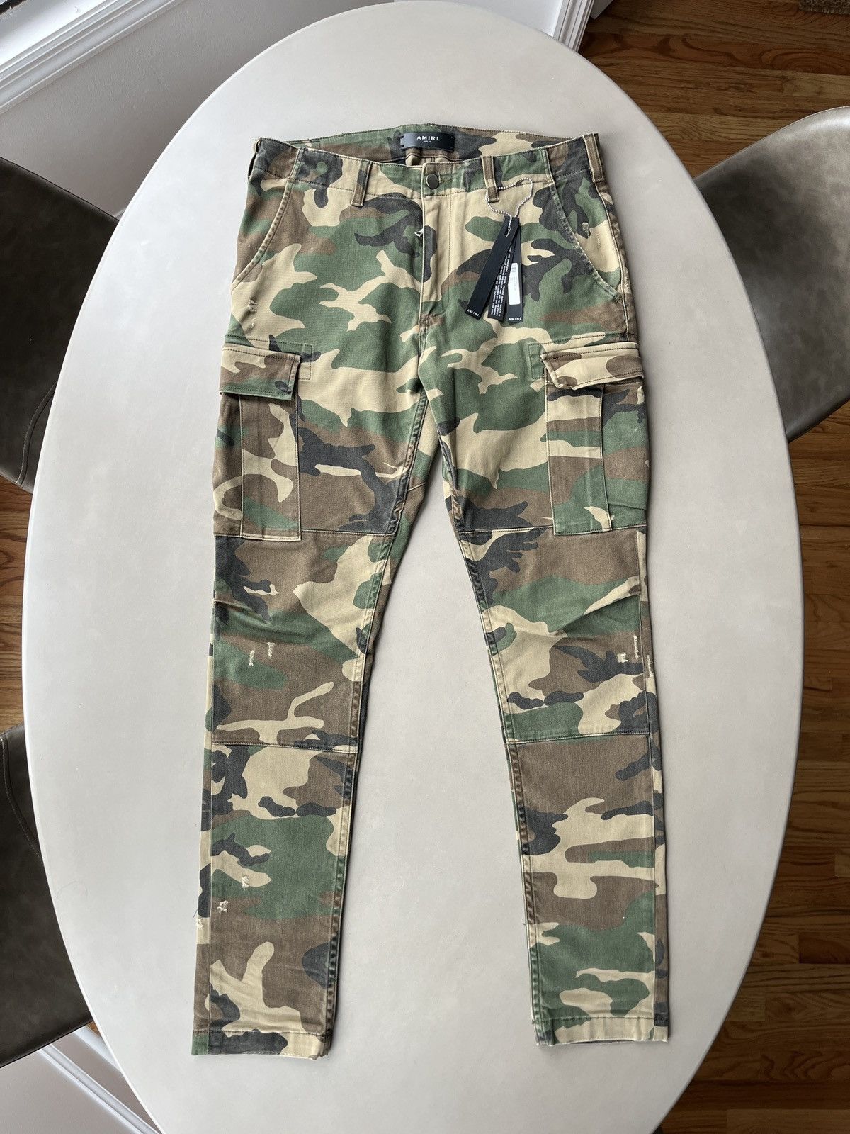 Amiri Amiri Stack Cargo Pants in Camo | Grailed
