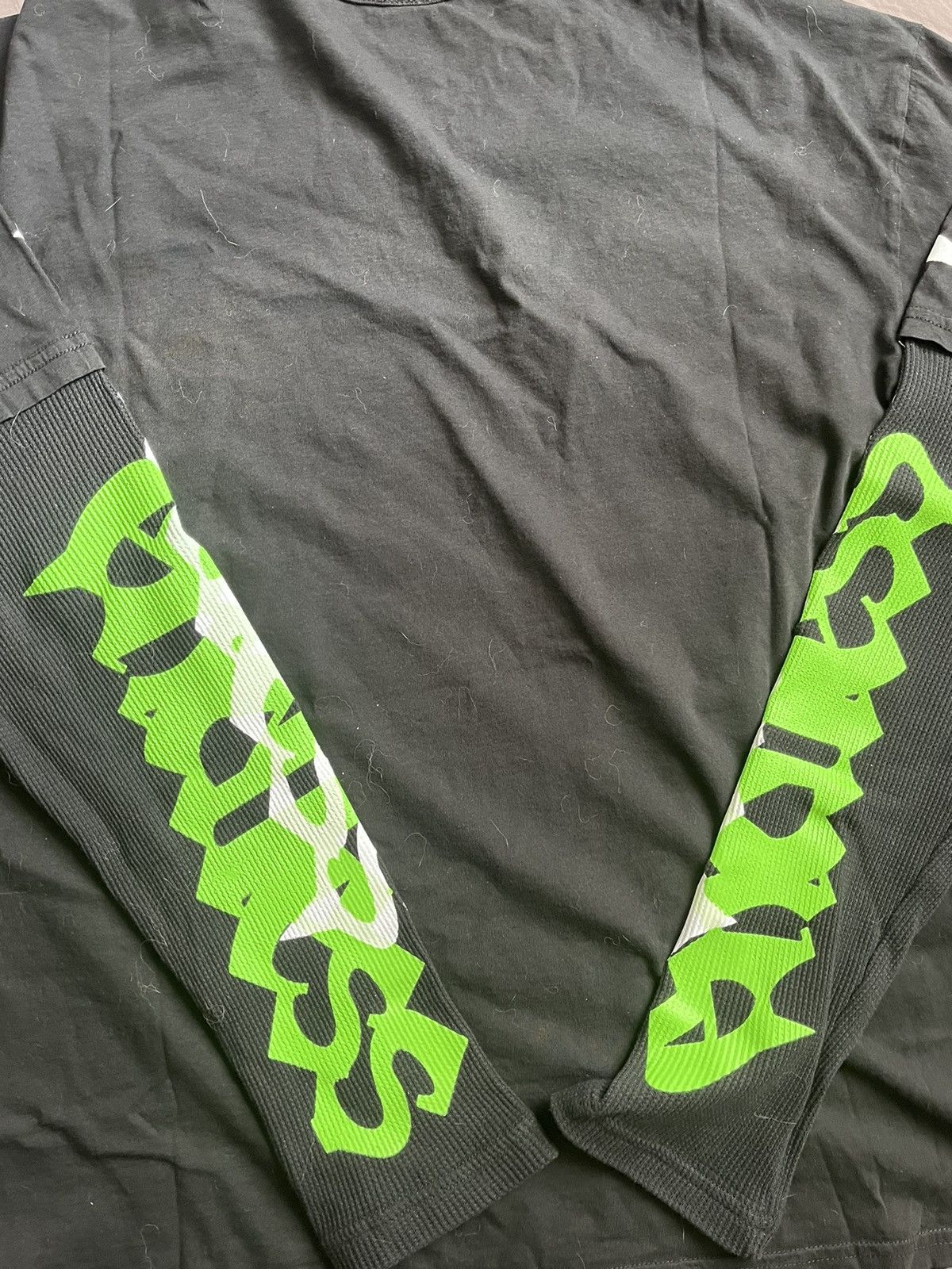 Endless × Vlone Endless Denim Green Thermal Longsleeve | Grailed