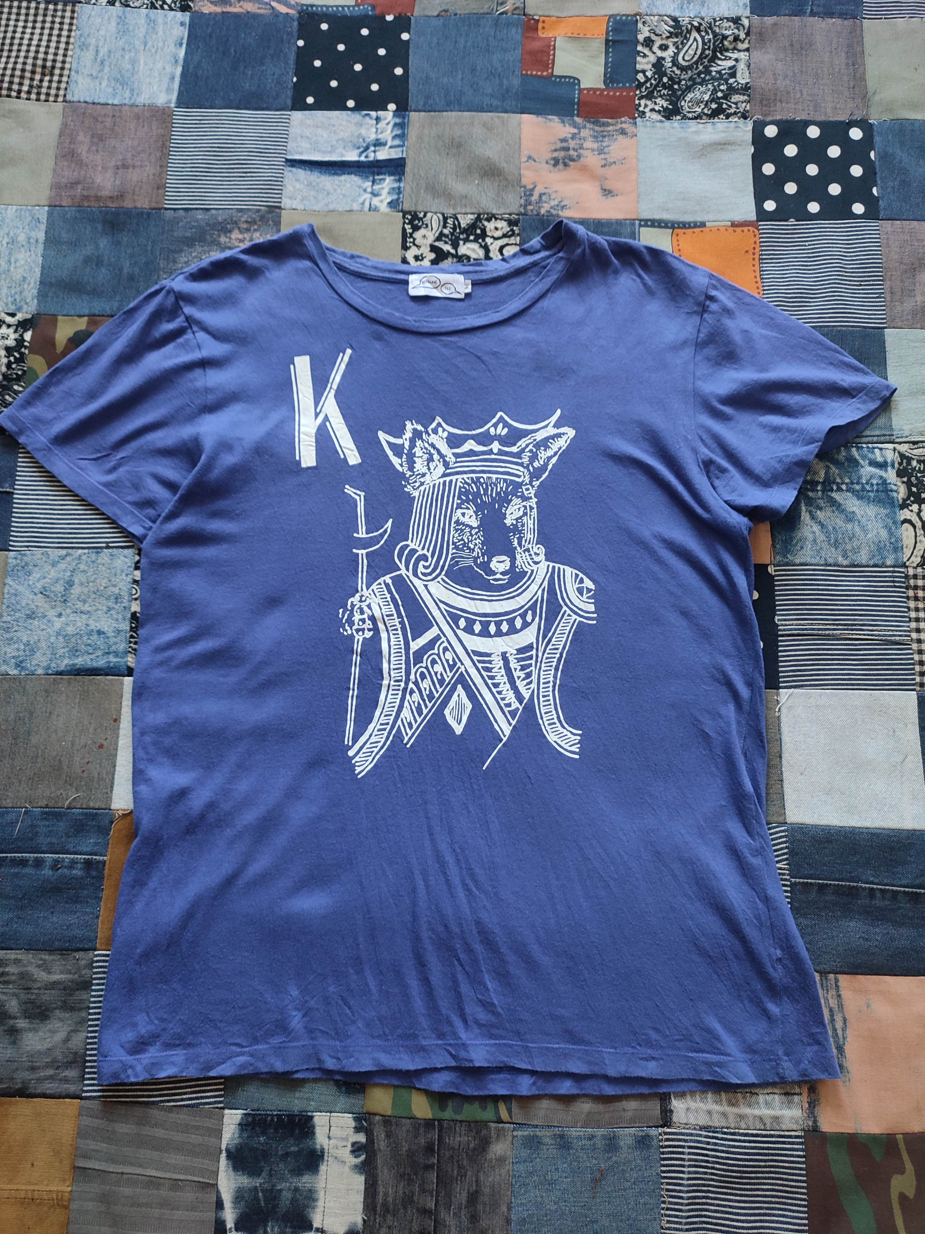 Maison Kitsune Maison Kitsune King Card Art Tshirt | Grailed