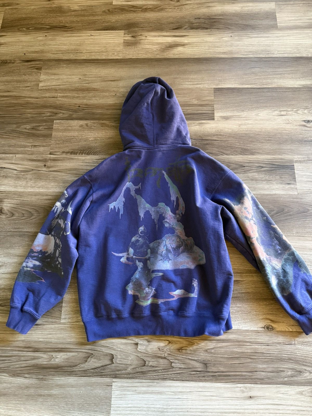 Supreme Supreme Frank Frazetta Zip Up Hooded Sweatshirt Navy sz Med ...
