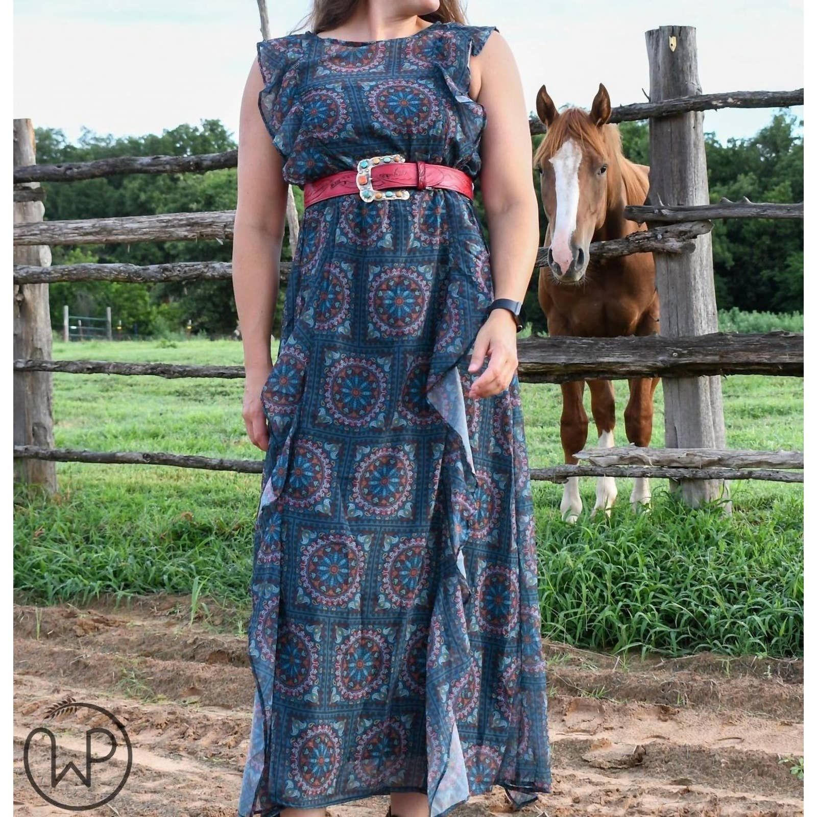 Designer TASHA POLIZZI Jasmine Dress In Navy Bandana Print | Grailed