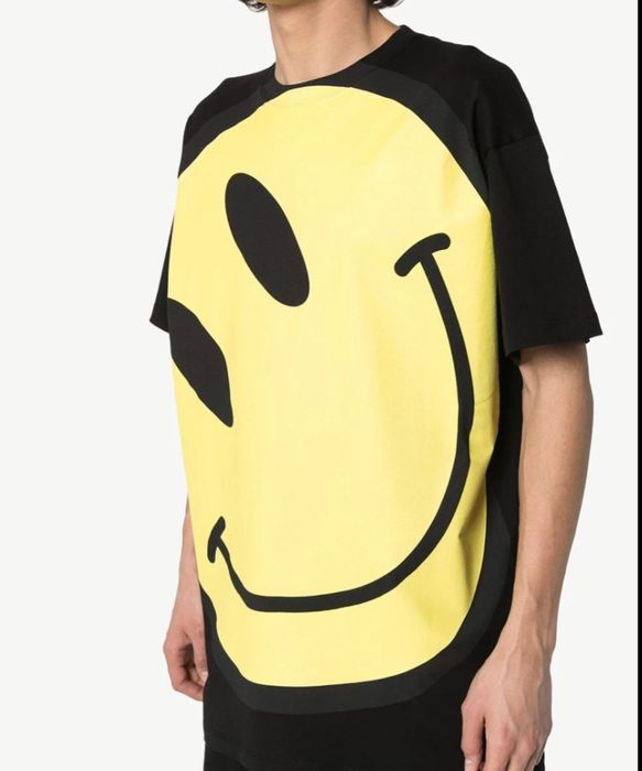 Raf Simons Raf Simons 20SS Black Smiley Short Sleeve | Grailed