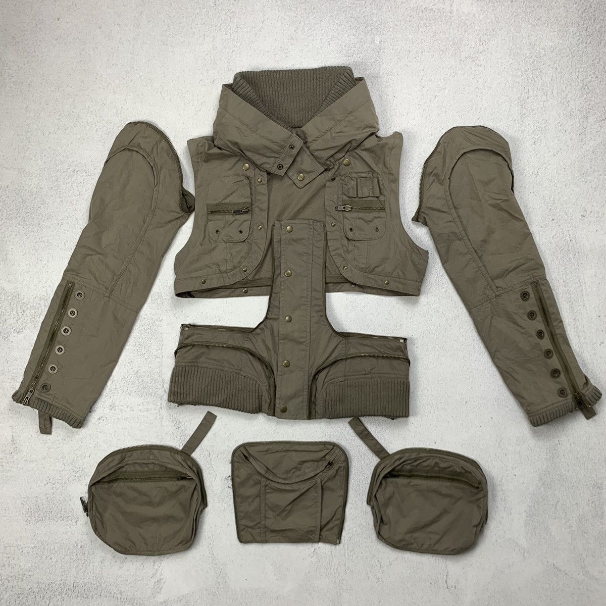Japanese Brand × Streetwear Multifunction Pocket Tactical 3D Cargo Vest Jacket | Grailed
