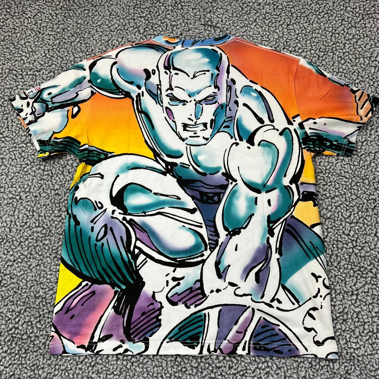 Marvel Comics X-Men Iceman Oversized Shirt All Over Print Retro Vintage ...