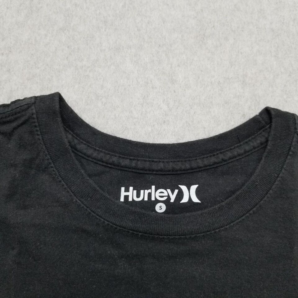 Hurley Hurley Shirt Men Small Short Sleeve Crew Neck Spell Out Logo ...