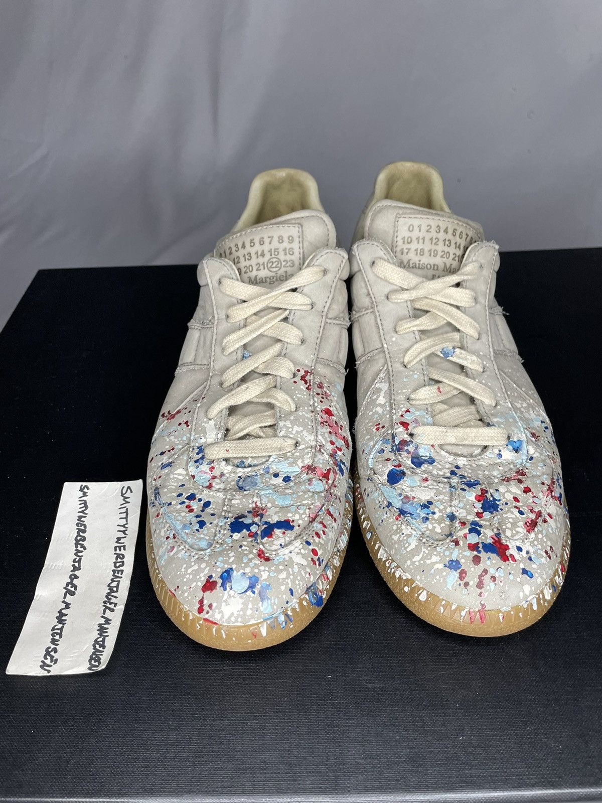 Maison Margiela Maison Margiela Paint Splatter Replica GAT Sneakers ...