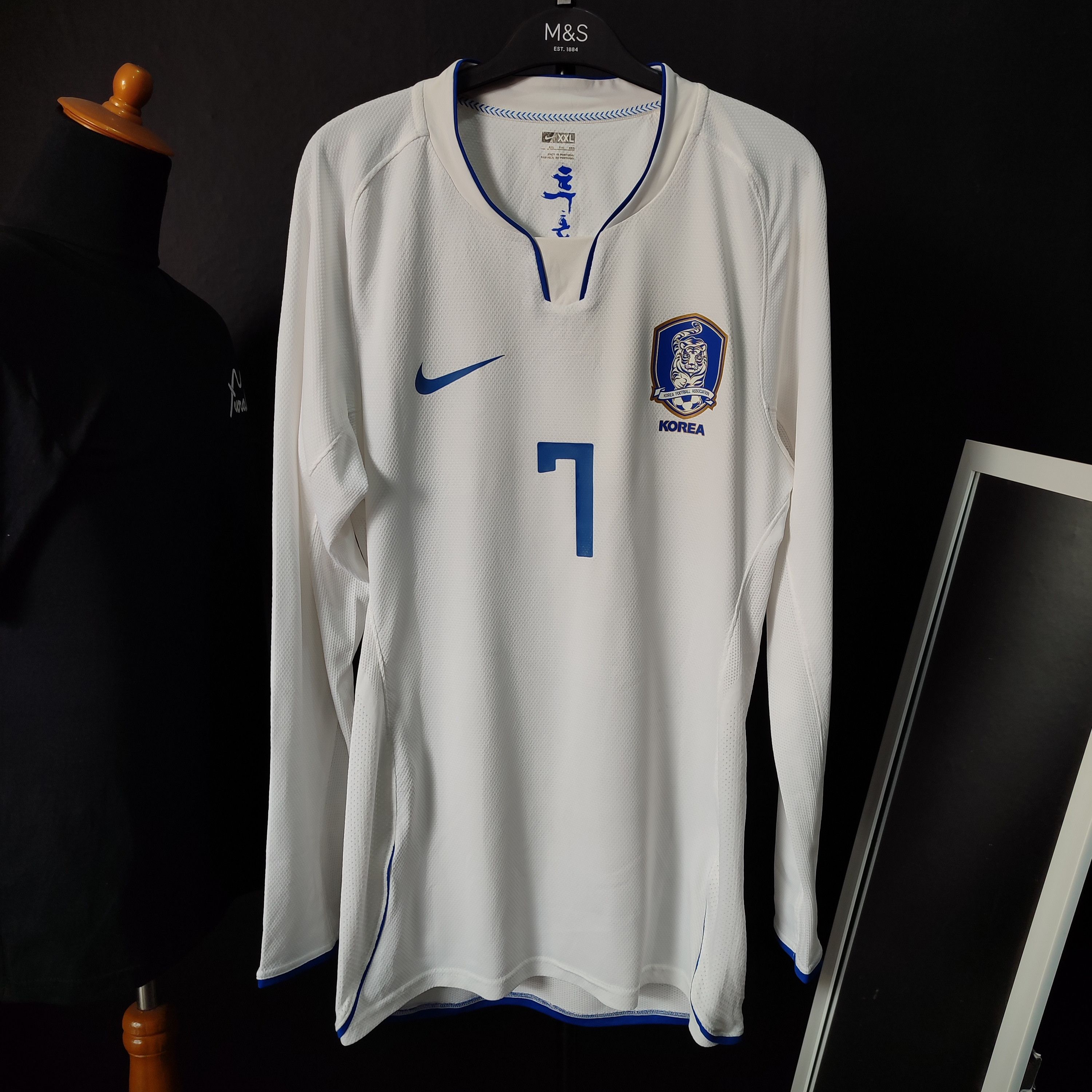 Nike Korea Away Shirt 2008 Player Issue Ji Sung #7 Soccer Jersey | Grailed