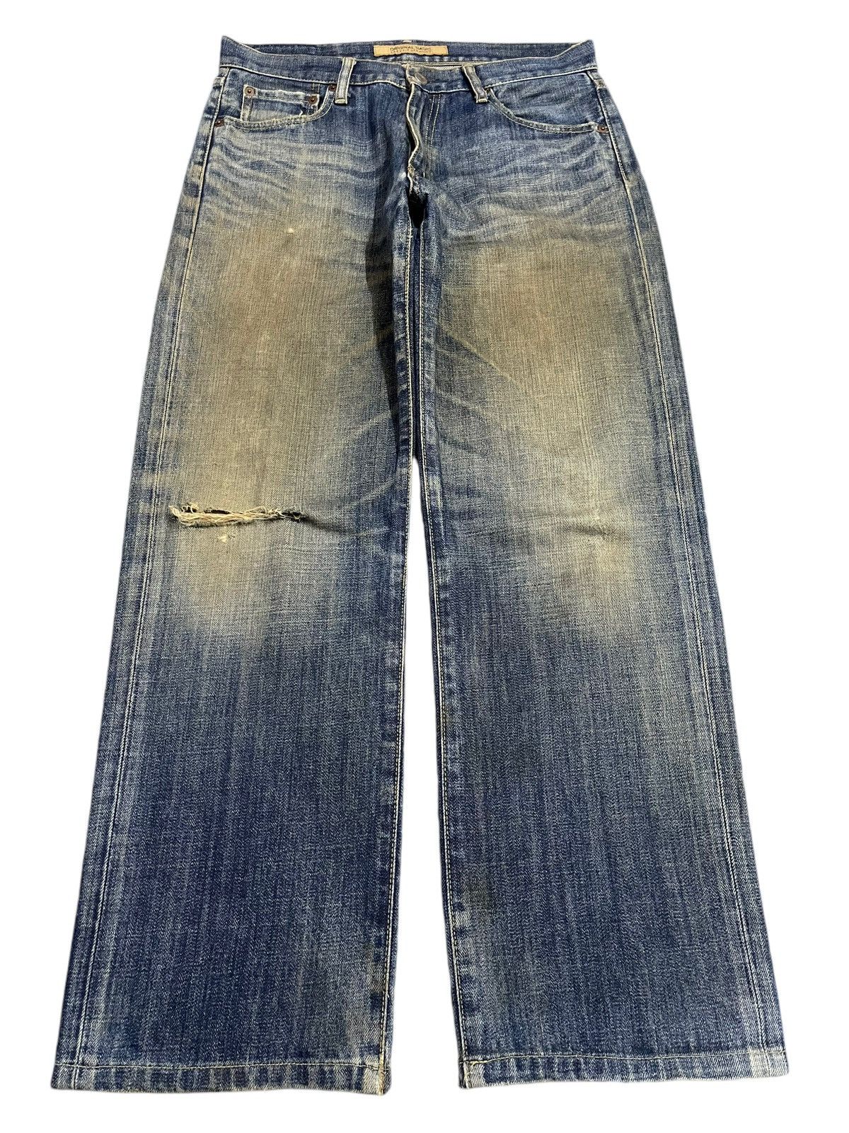Uniqlo Vintage Japanese Uniqlo Mud Wash Style Baggy Jeans | Grailed