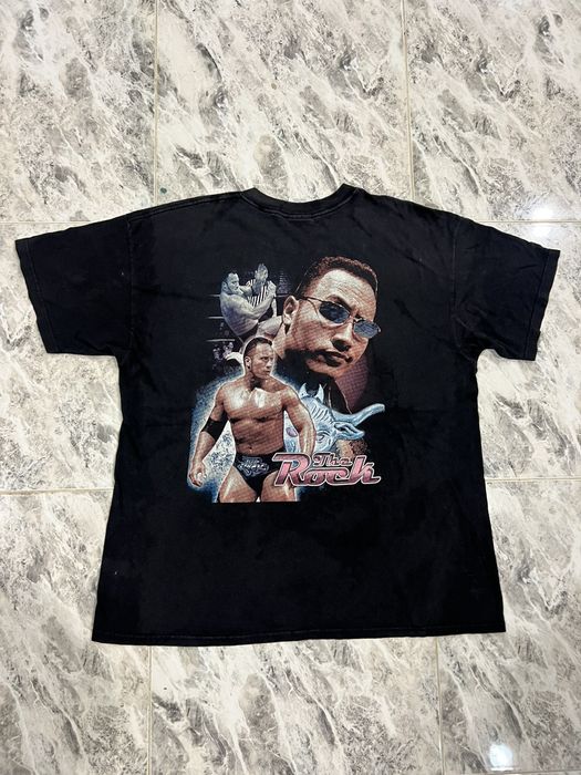 Vintage Vintage 90s Rap Tee Design The Rock Wrestling WWE WWF nWo | Grailed