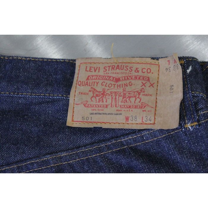 Levis Vintage 1966 Levis 501 Single Stitch Redline Selvedge Denim