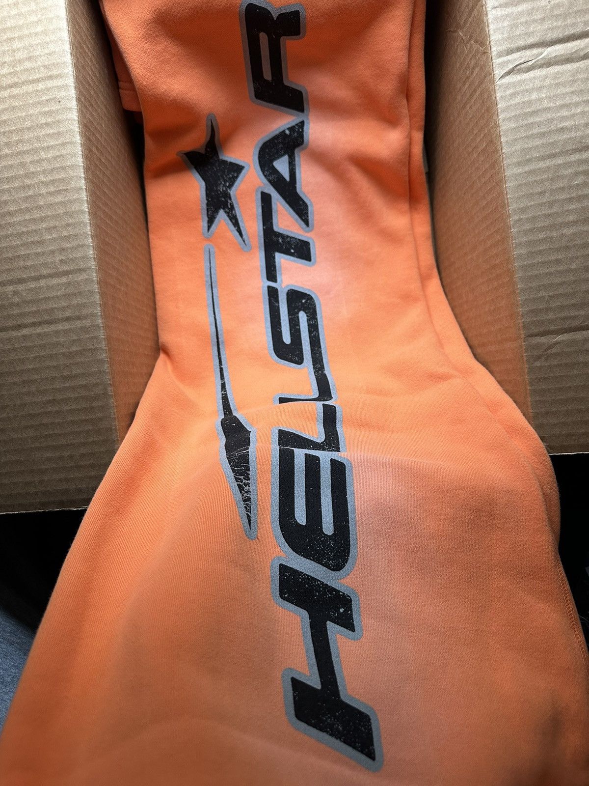 Vintage Hellstar Fire Orange Sweatpants | Grailed