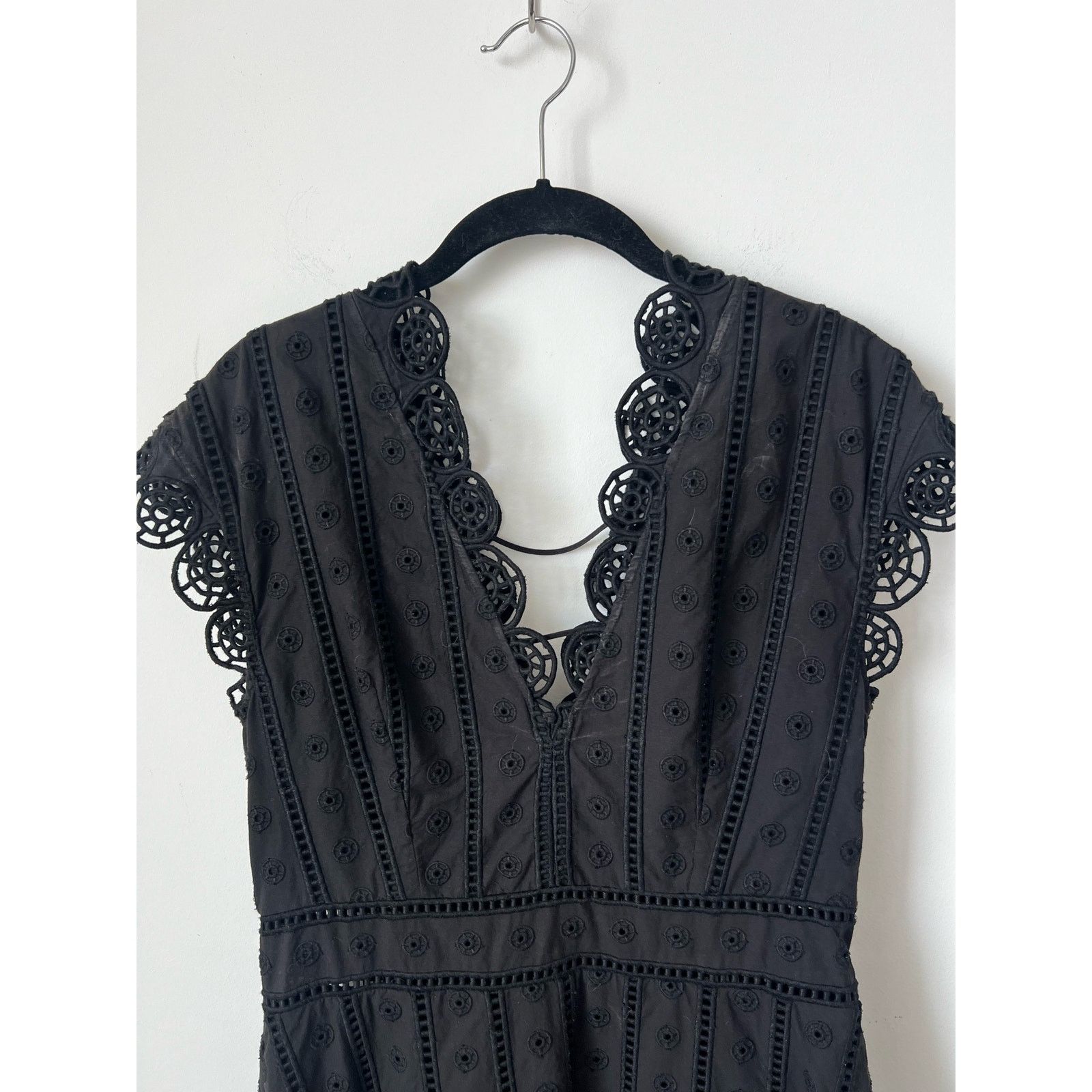 Opening Ceremony Opening Ceremony ANGLAISE SHORT-SLEEVE EYELET DRESS US ...