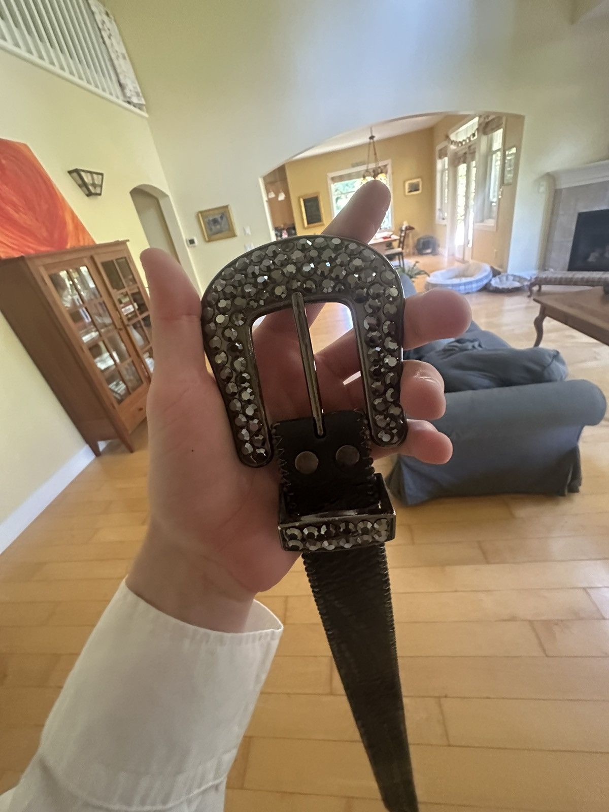 B.B. Simon 44 BB SIMON NOIR BELT | Grailed