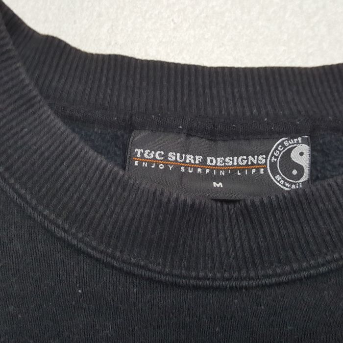 Vintage Vintage T&C SURF DESIGN Surfing Skateboard Style Sweatshirts ...