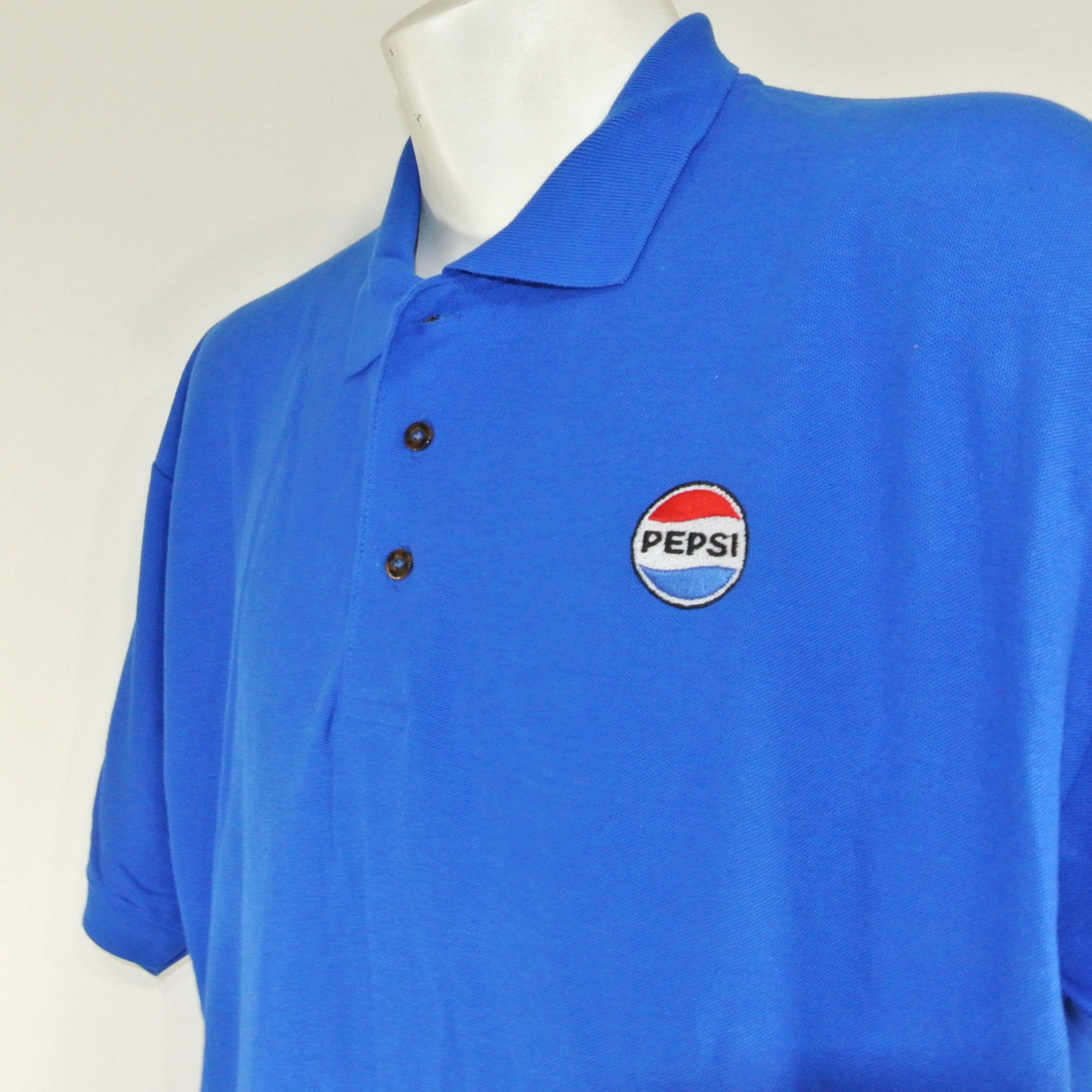 Other PEPSI Cola Merchandising Employee Uniform Polo Shirt Blue | Grailed