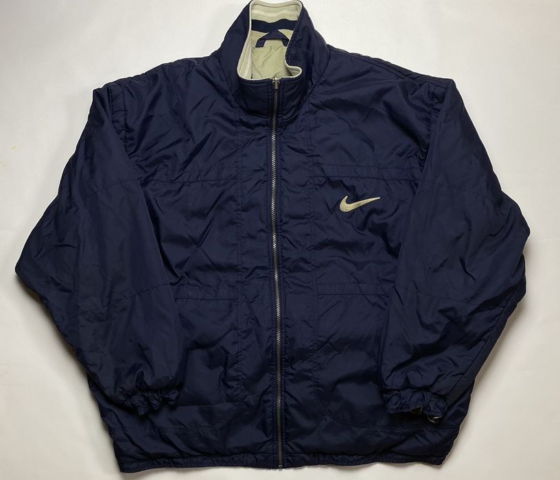 Nike Nike vintage two-sided bomber BIG logo y2k style | Grailed