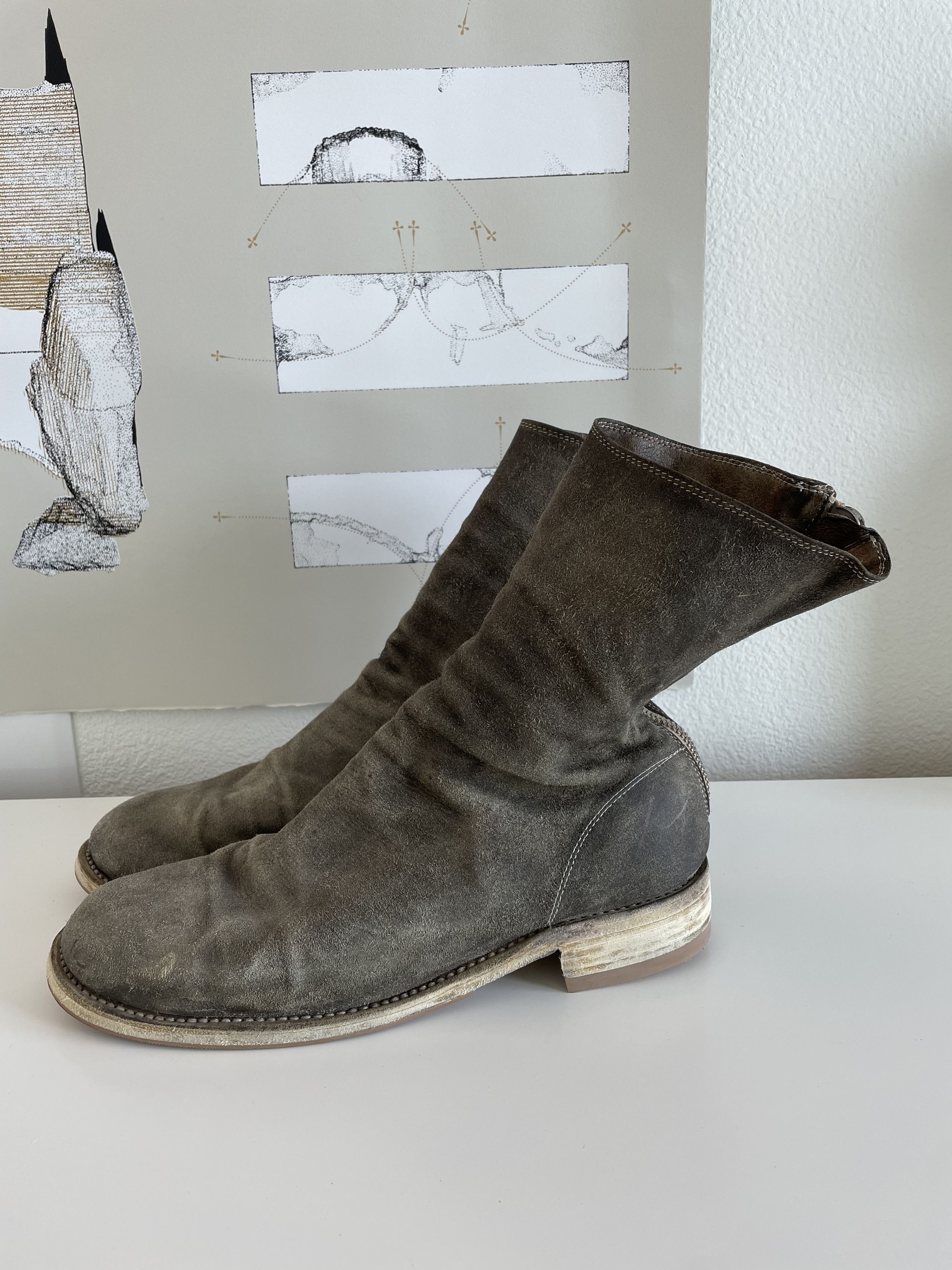 Guidi Guidi Reverse Leather Back Zip Boots | Grailed