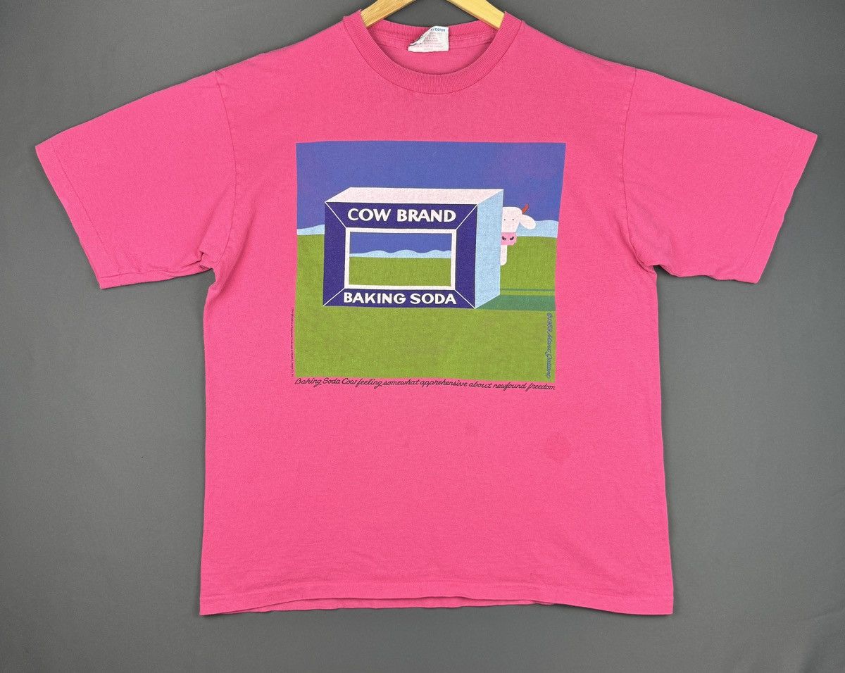 Vintage Vintage 90s Cows Brand Baking Soda Ice Cream Art Rare Pink ...