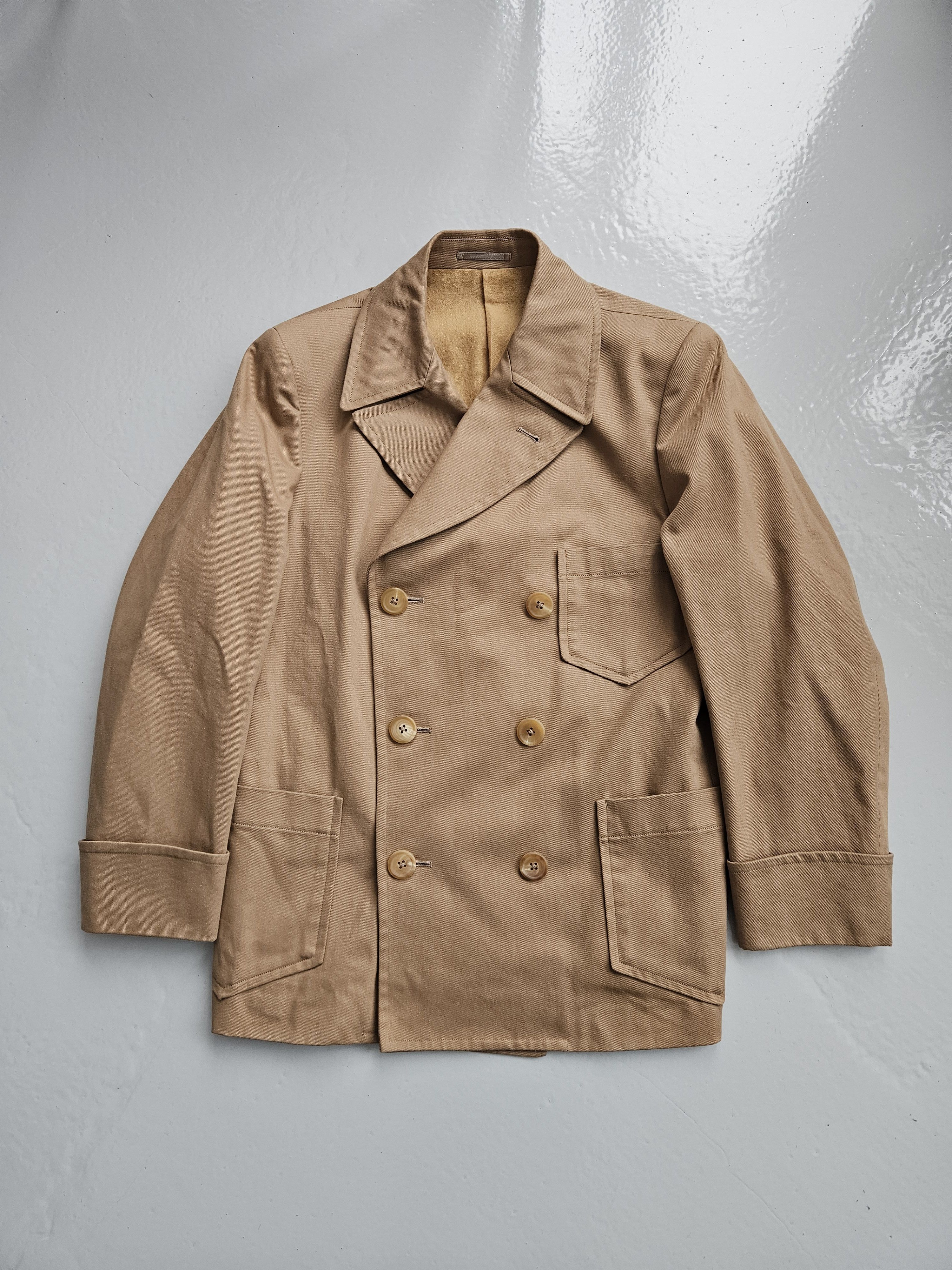 Y's for Men Yohji Yamamoto Y's double breasted reefer jacket peacoat ...