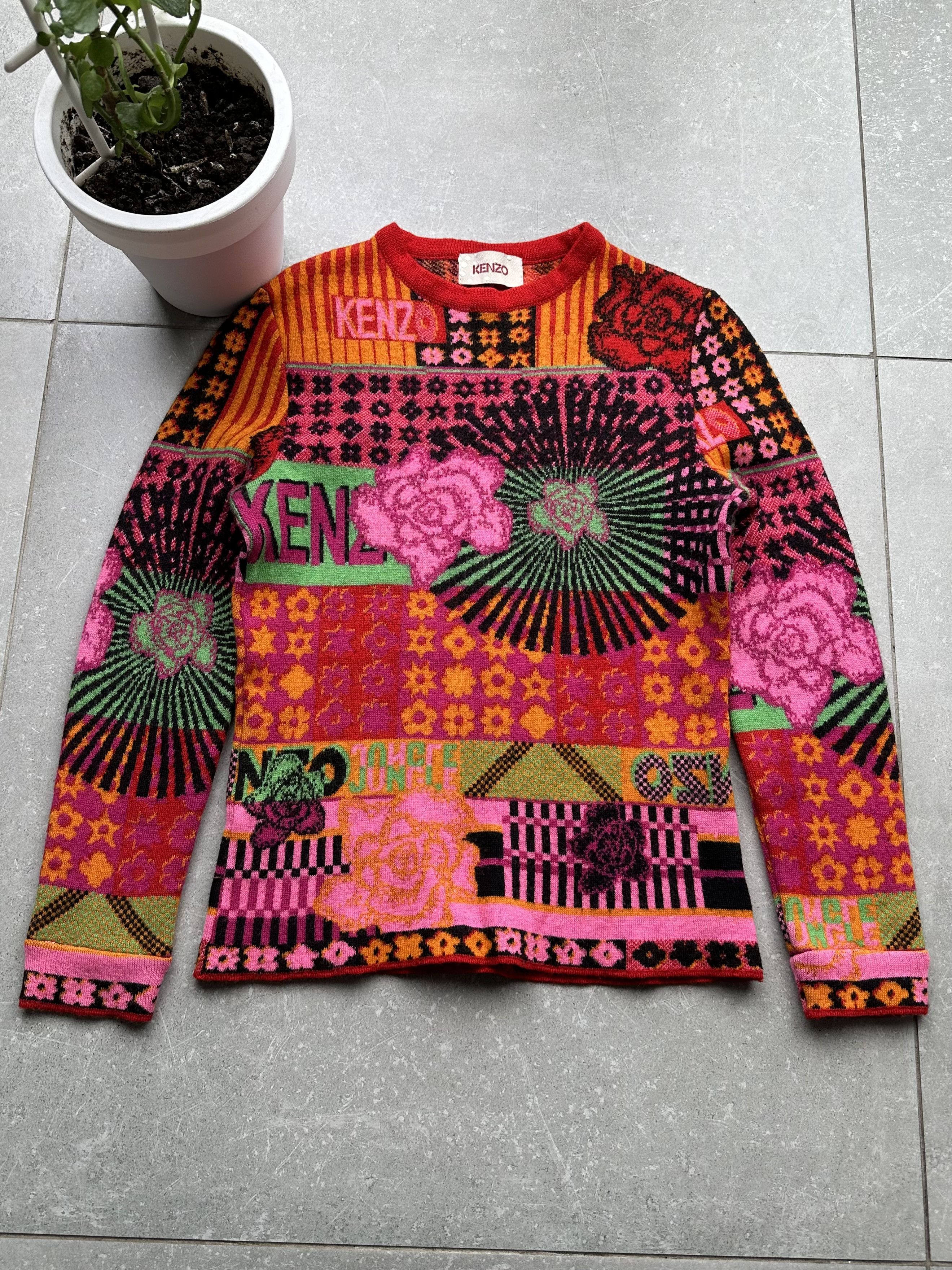 Avant Garde × Kenzo × Vintage Kenzo Vintage Amazing Wool Sweater | Grailed