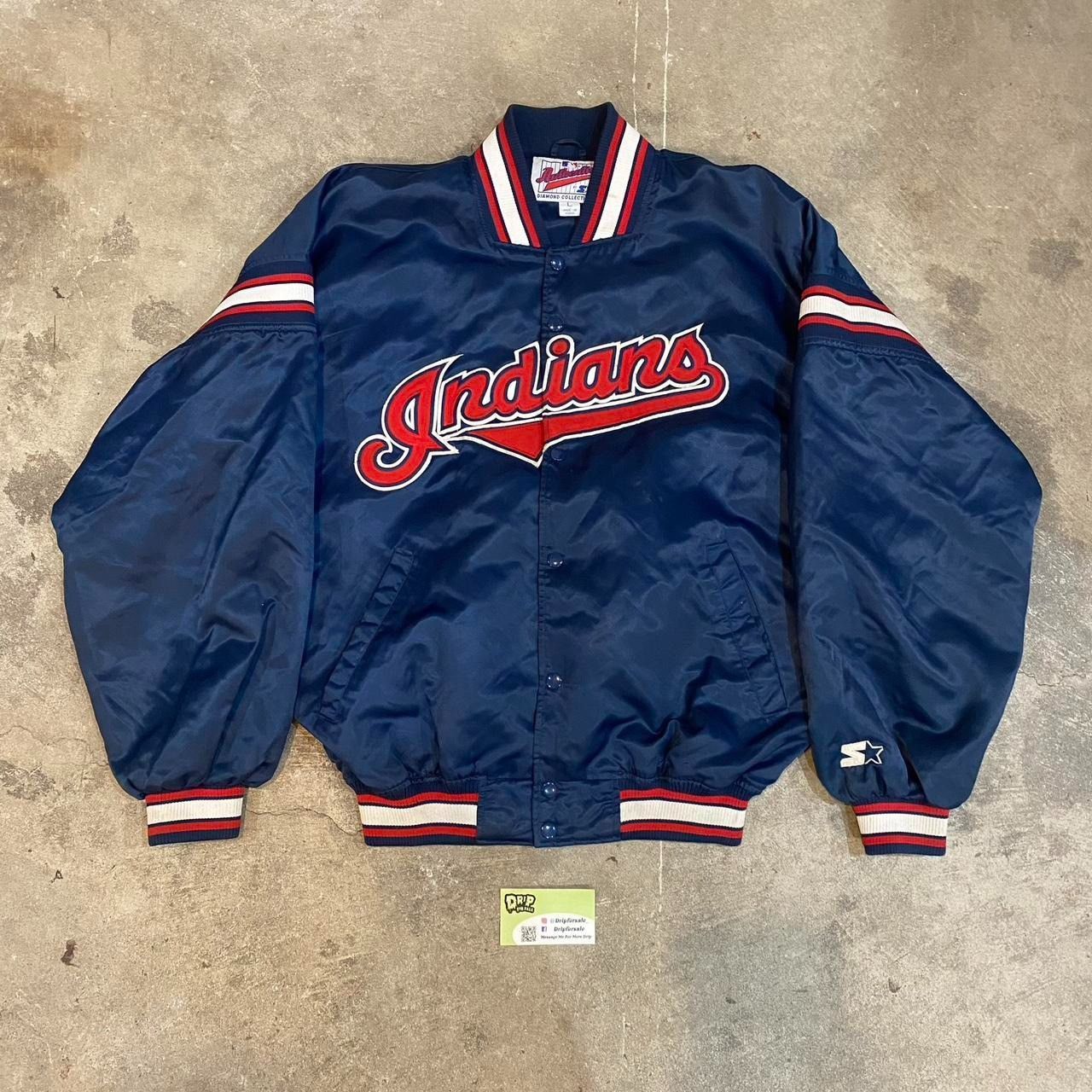 Starter Vintage 90s Cleveland Indians Starter Bomber Jacket | Grailed