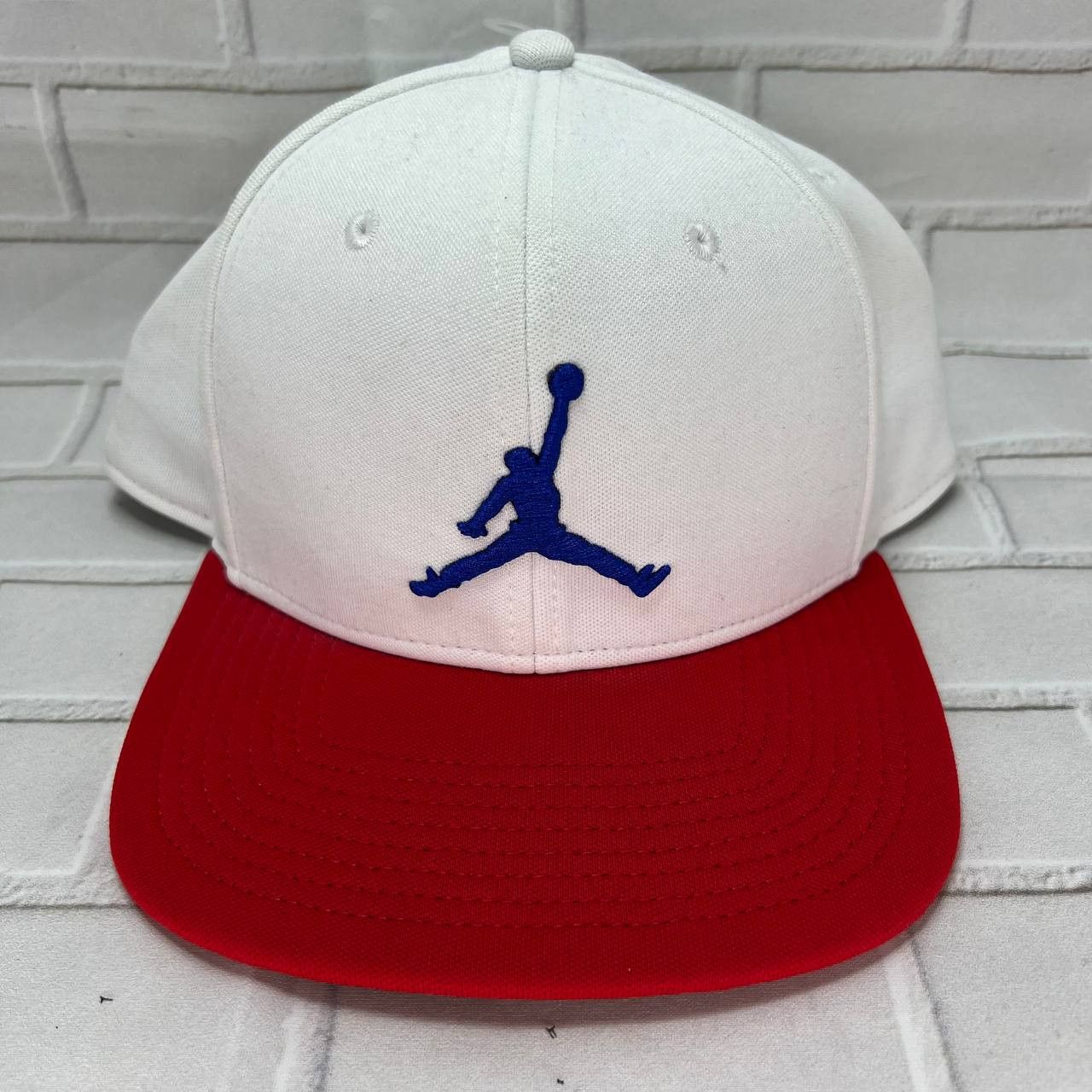 Jordan Brand Air Jordan Blue Logo Jumpman Hat Snapback Cap White New ...