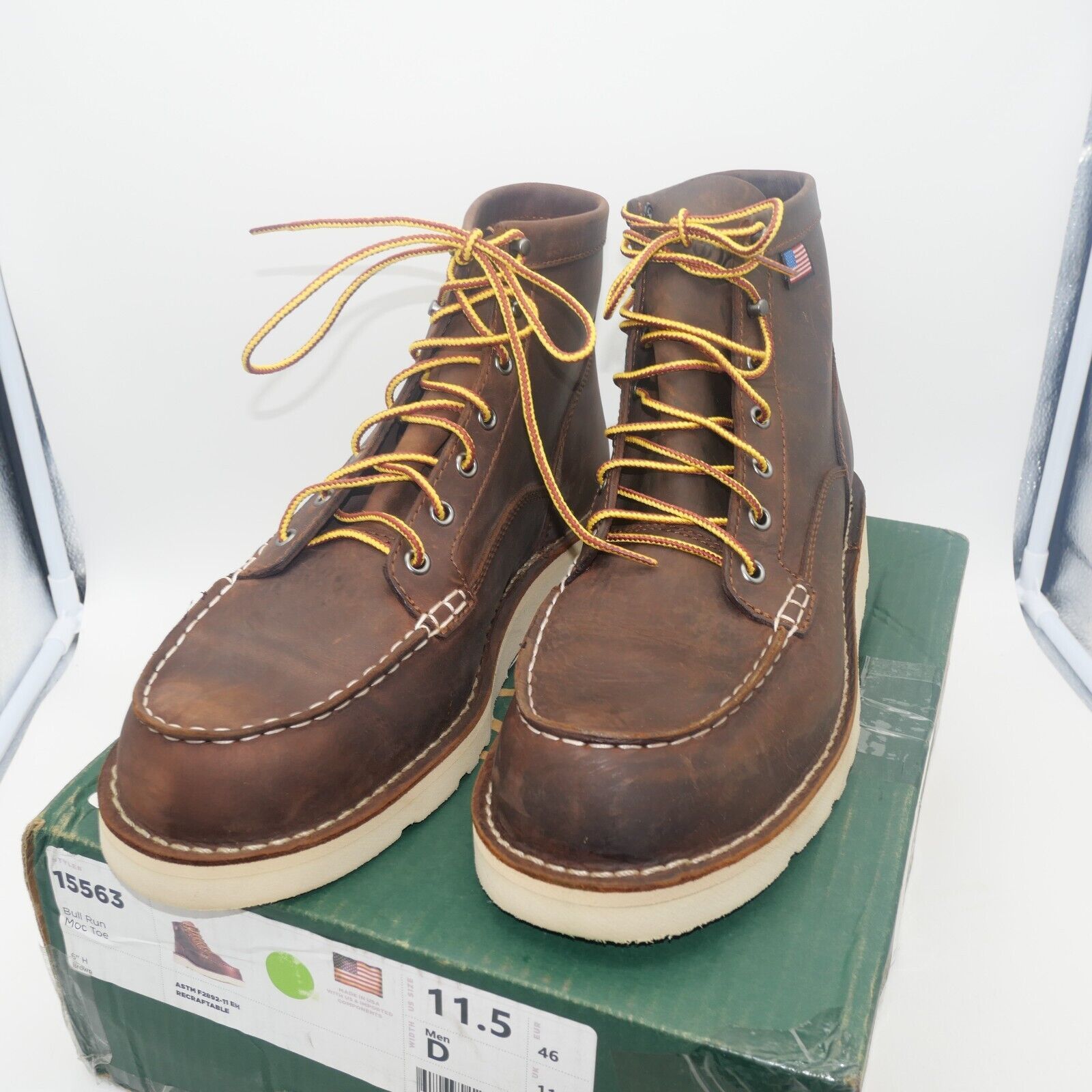 Danner NEW Danner Bull Run Moc Toe Men's 6" Brown Boots Leather | Grailed